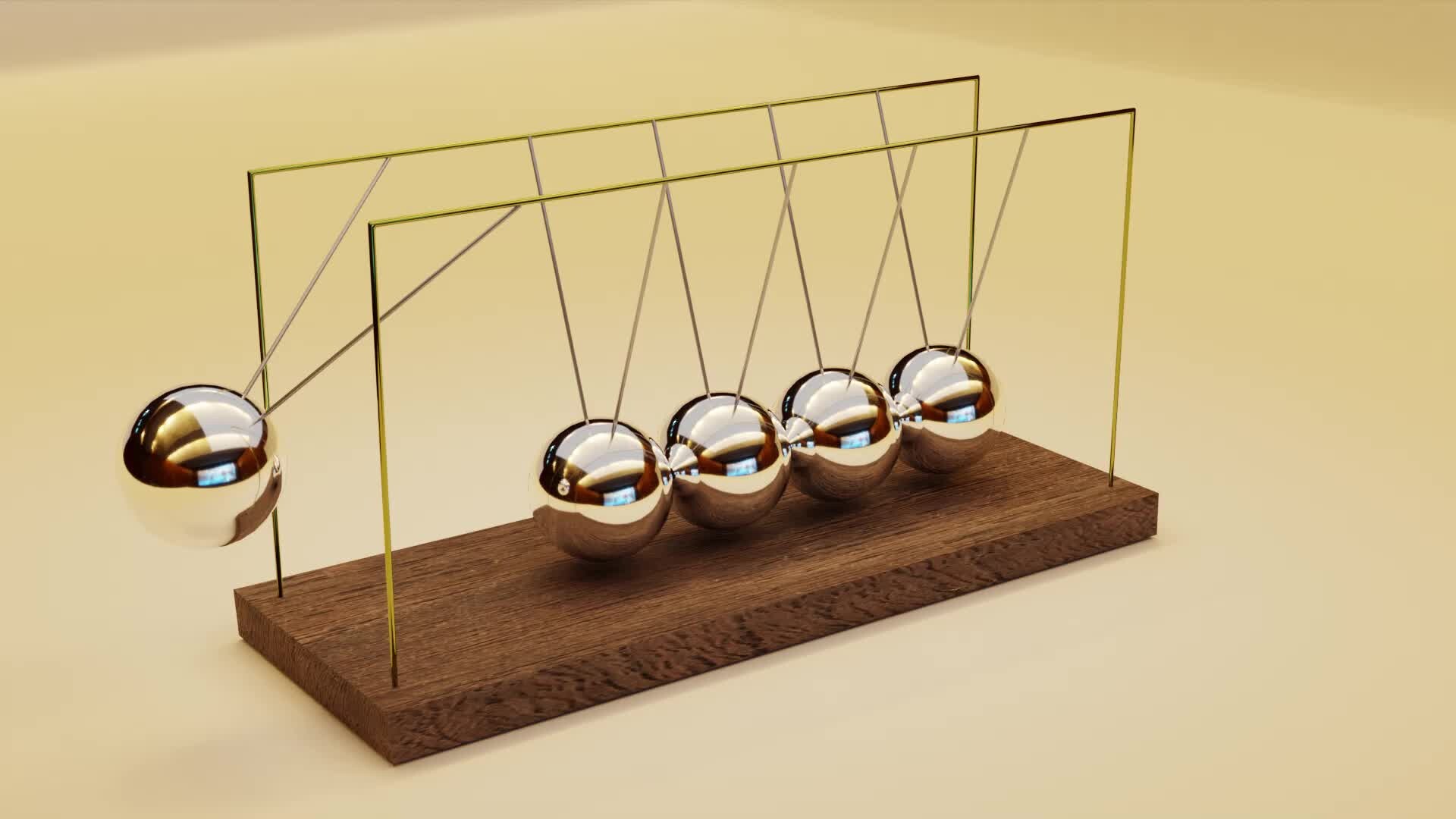 ArtStation - Newton's cradle