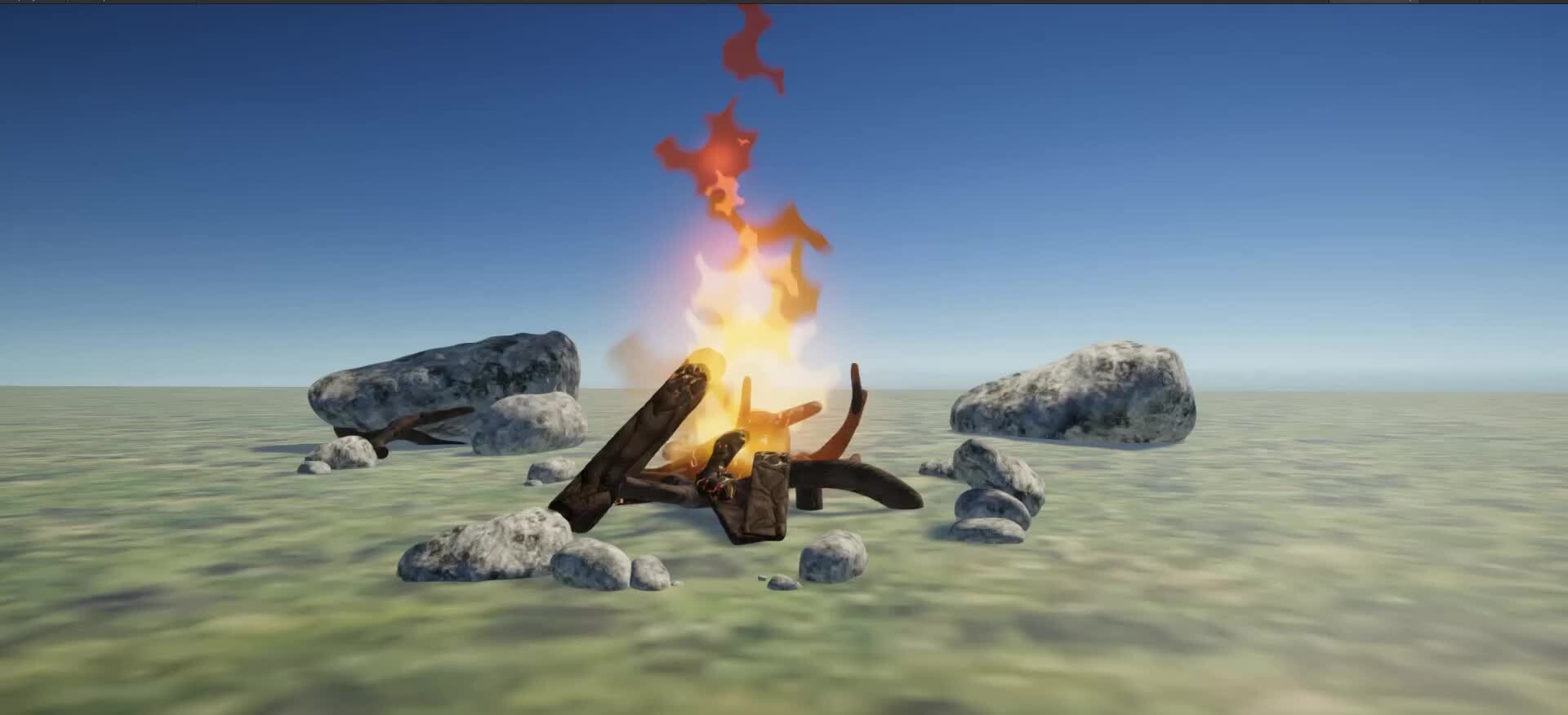 ArtStation - Organic and Industrial Bonfire Scene