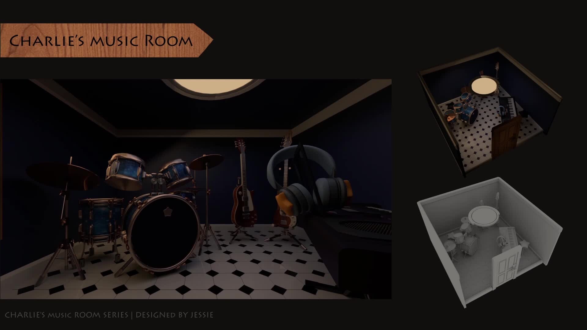 ArtStation - CHARLIE'S MUSIC ROOM SERIES 02