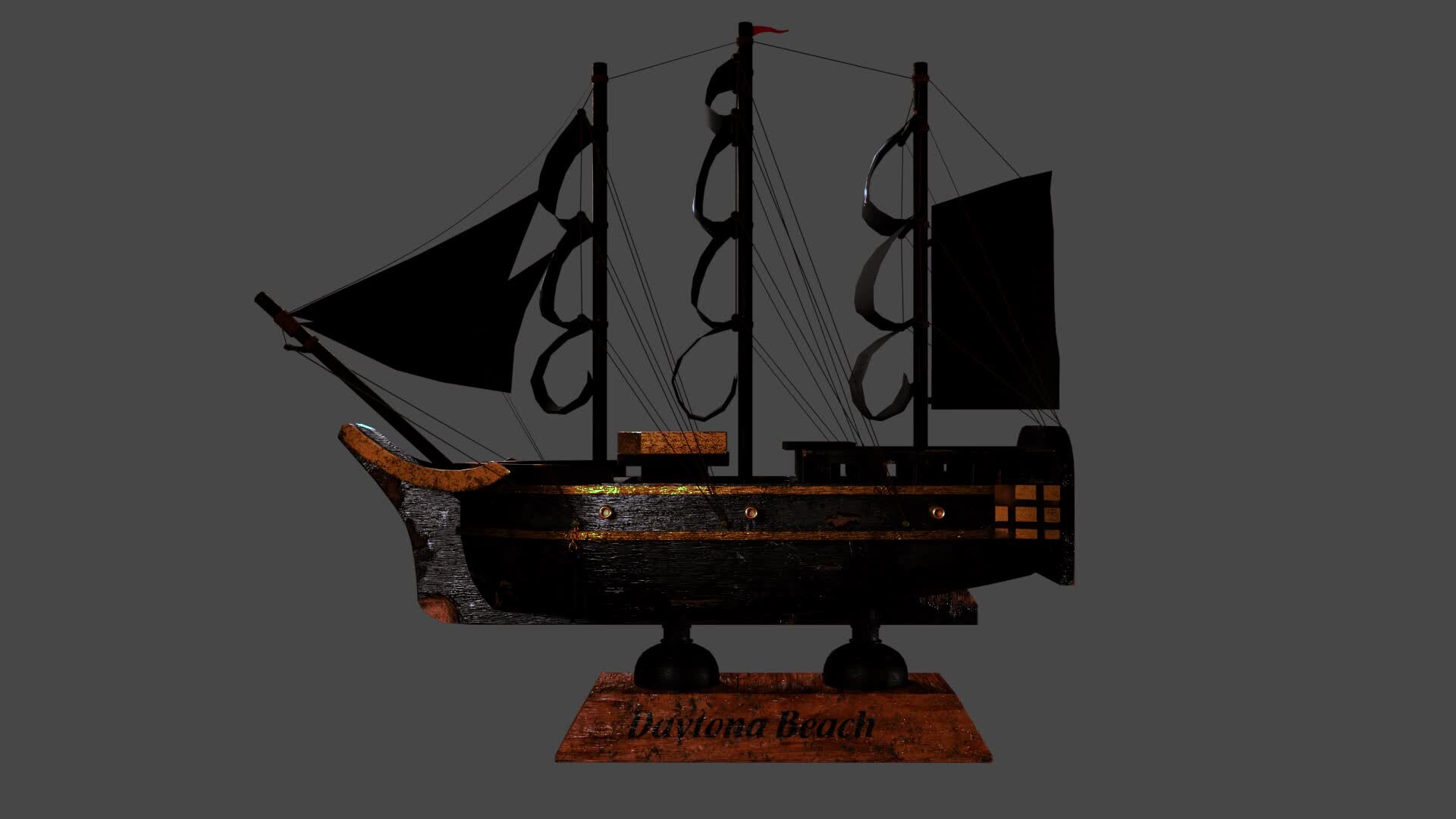 ArtStation - Pirate Ship Mini Model