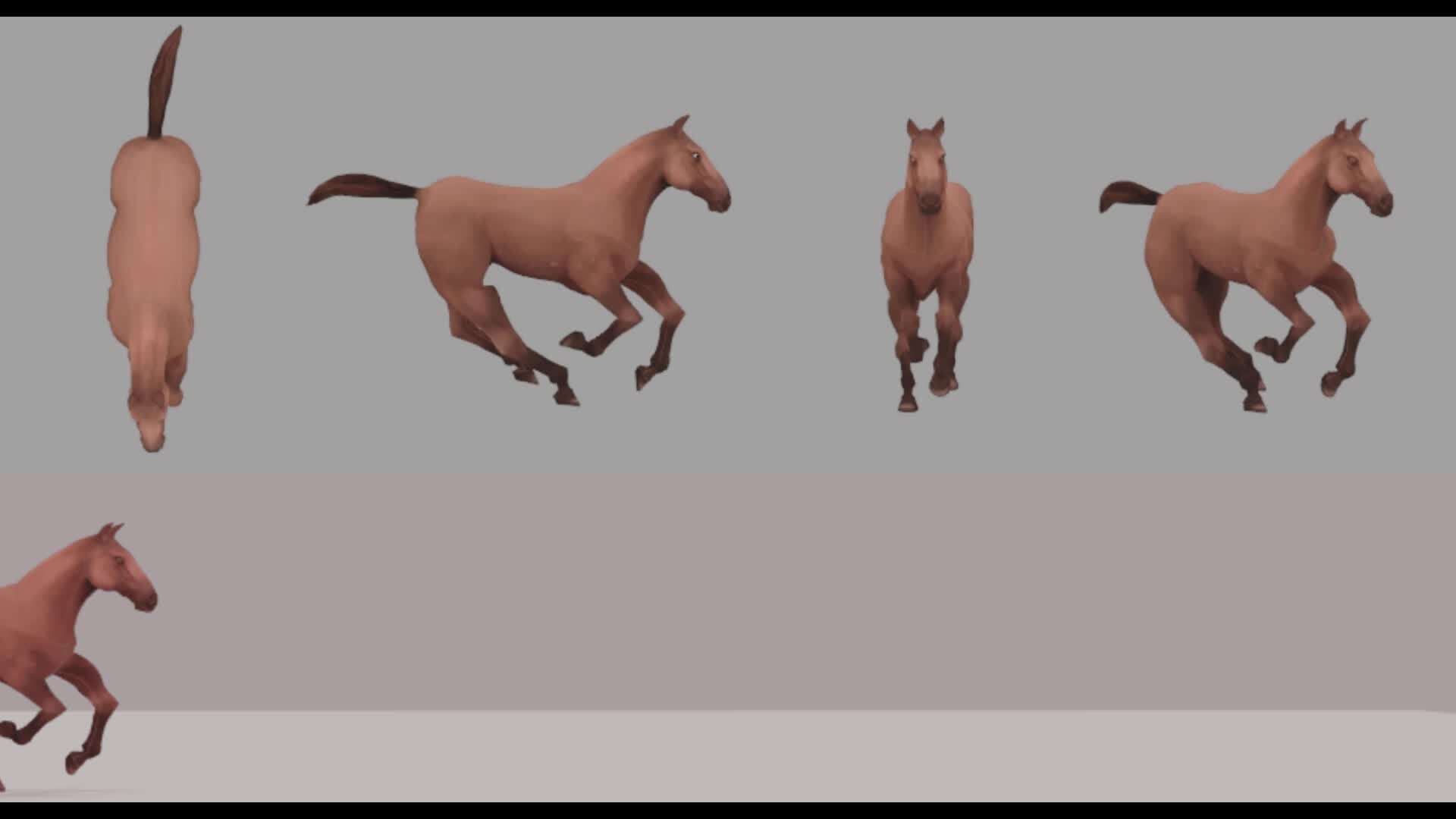 ArtStation - Horse Galloping Cycle animation