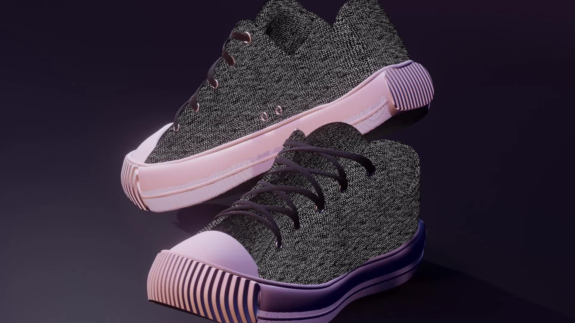 ArtStation - 3D Shoes - Practice (Blinking lights)