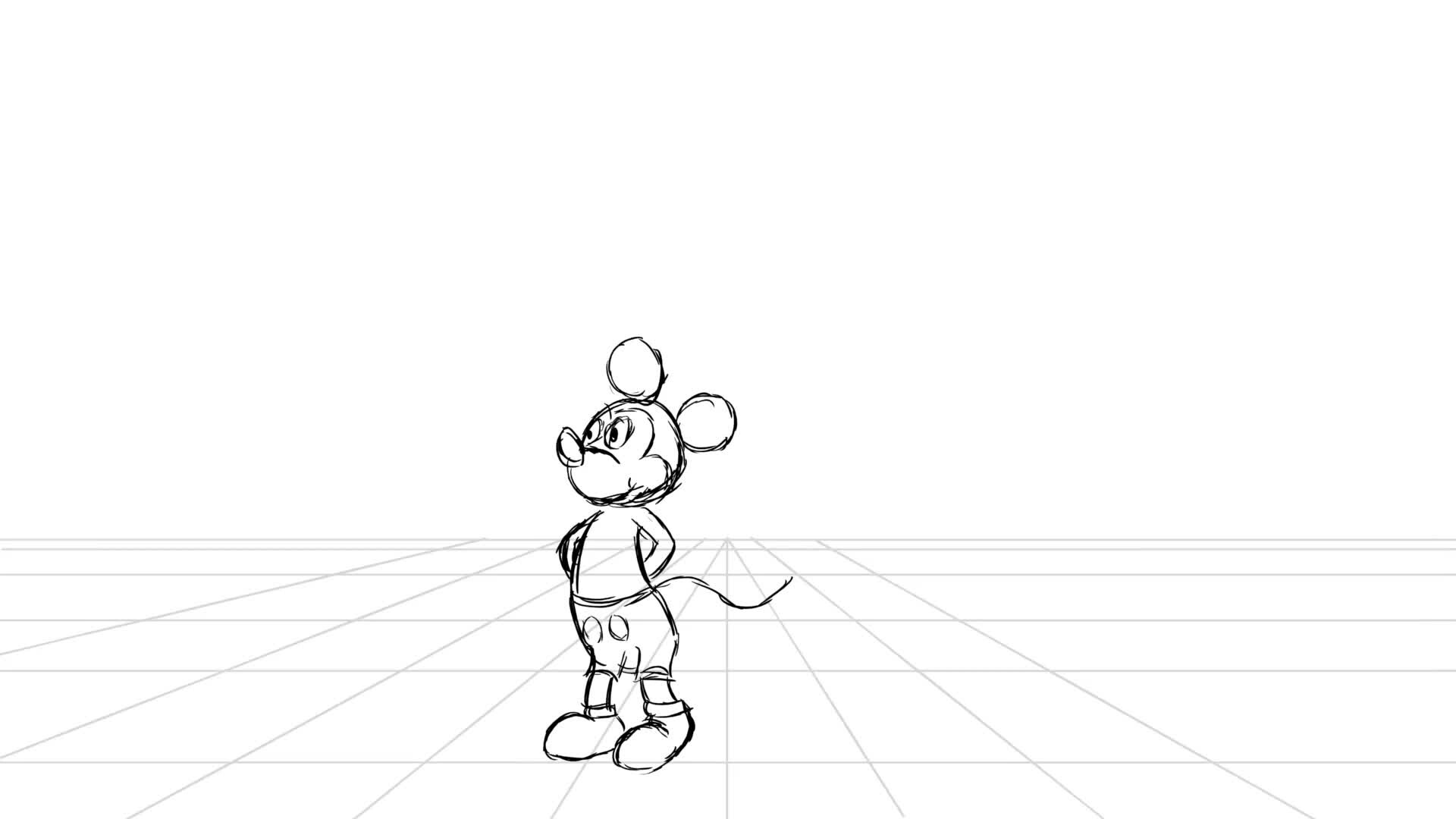 ArtStation - Mickey Mouse sidestep