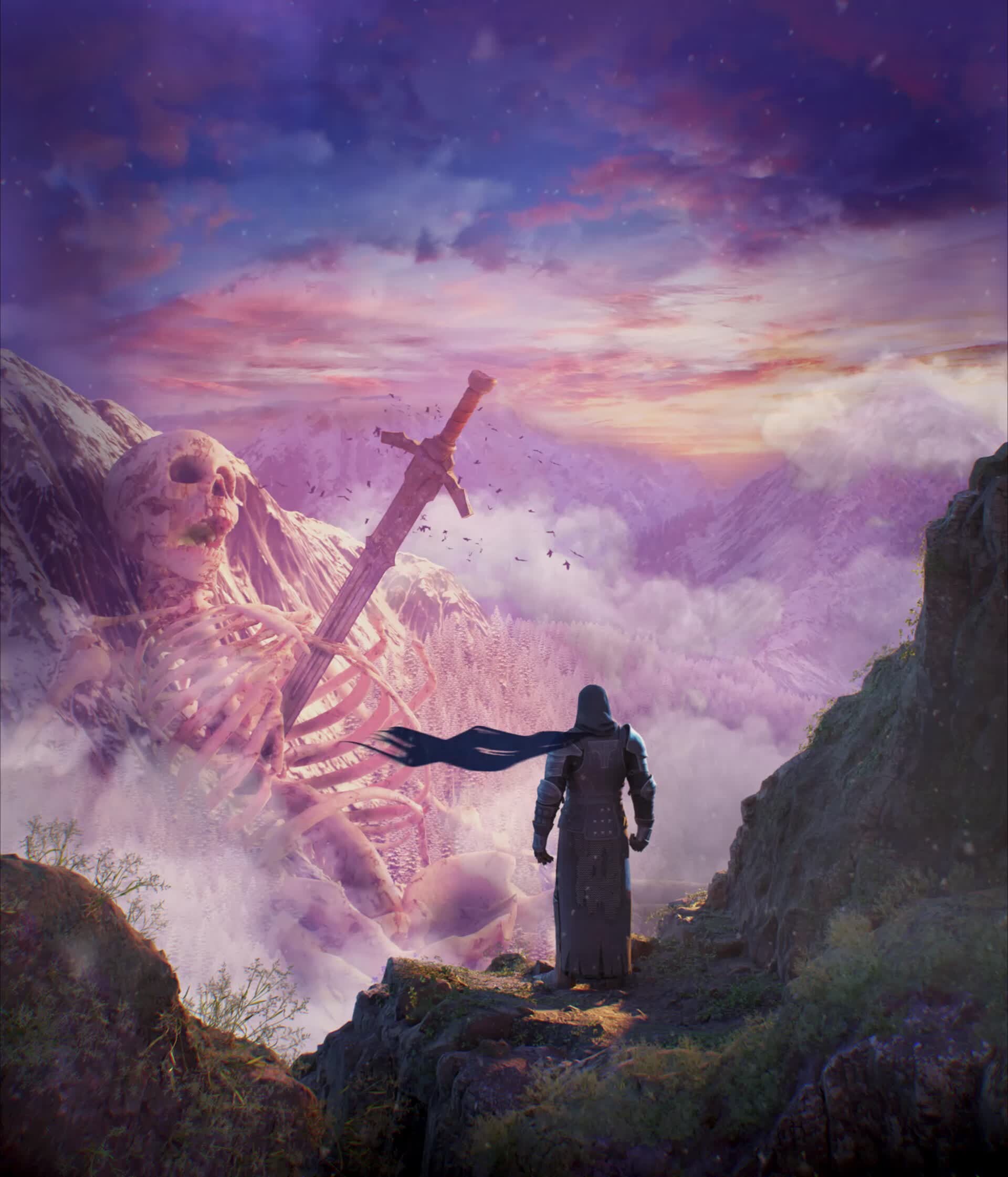 ArtStation - FANTASY DEAD MOUNTAINS