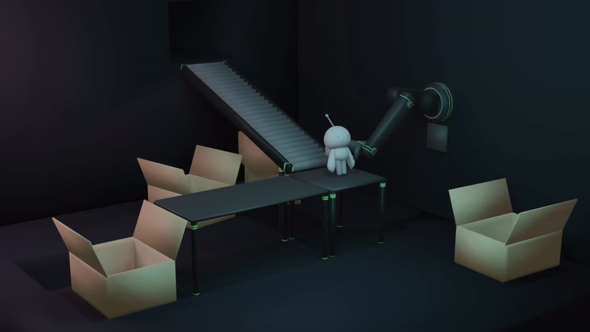 ArtStation - Robot factory animation
