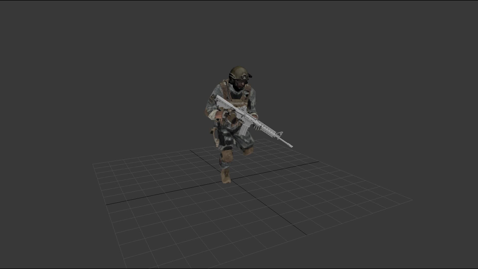 ArtStation - 3D animation Solider_Run_Cycle
