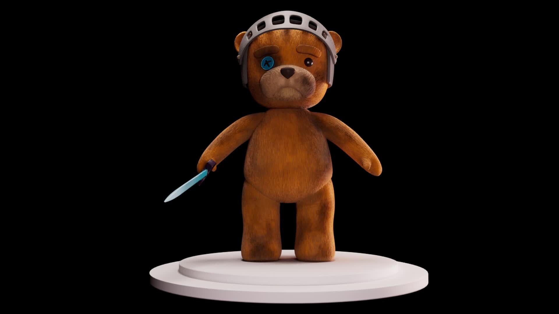 ArtStation - My Trusted Teddy Bear Protector