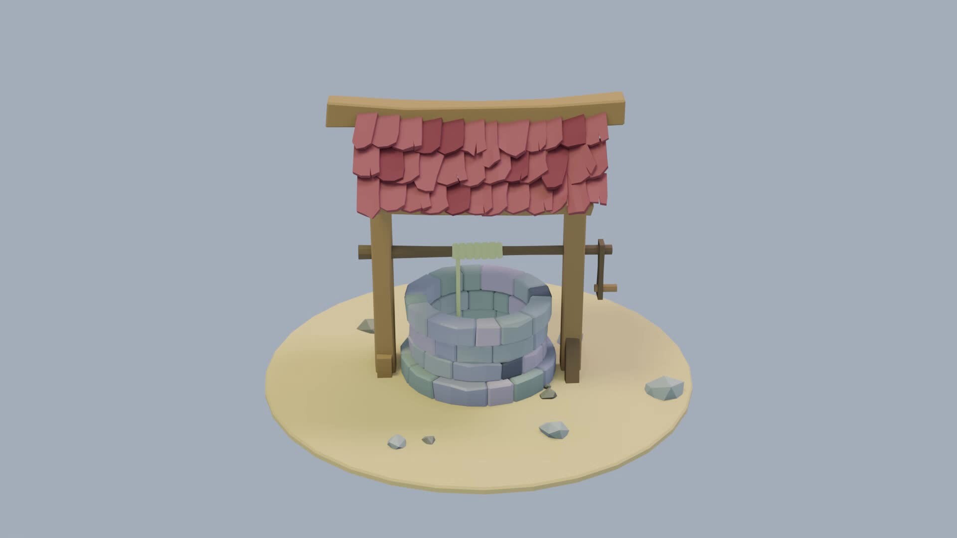 ArtStation - Low-poly well