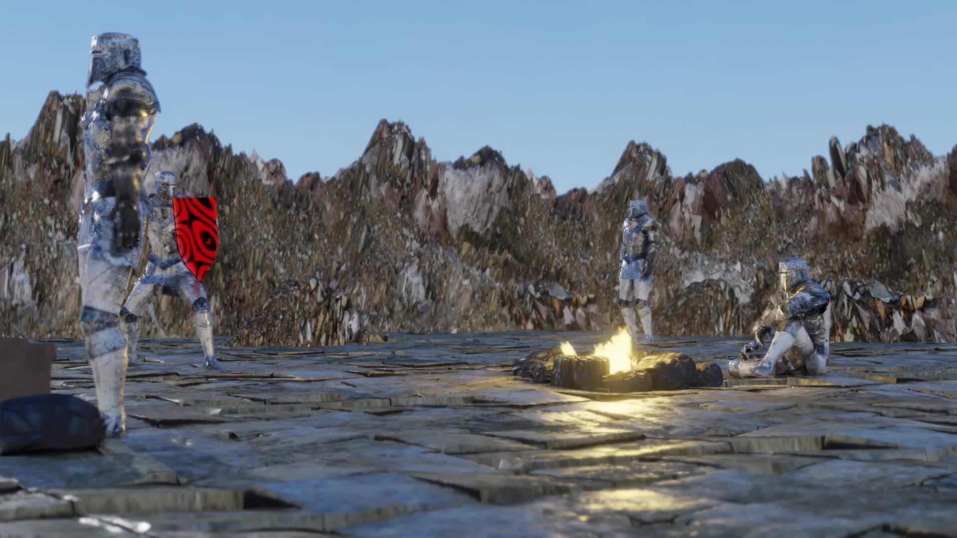 ArtStation - KNIGHTS CHILLING ;) animation