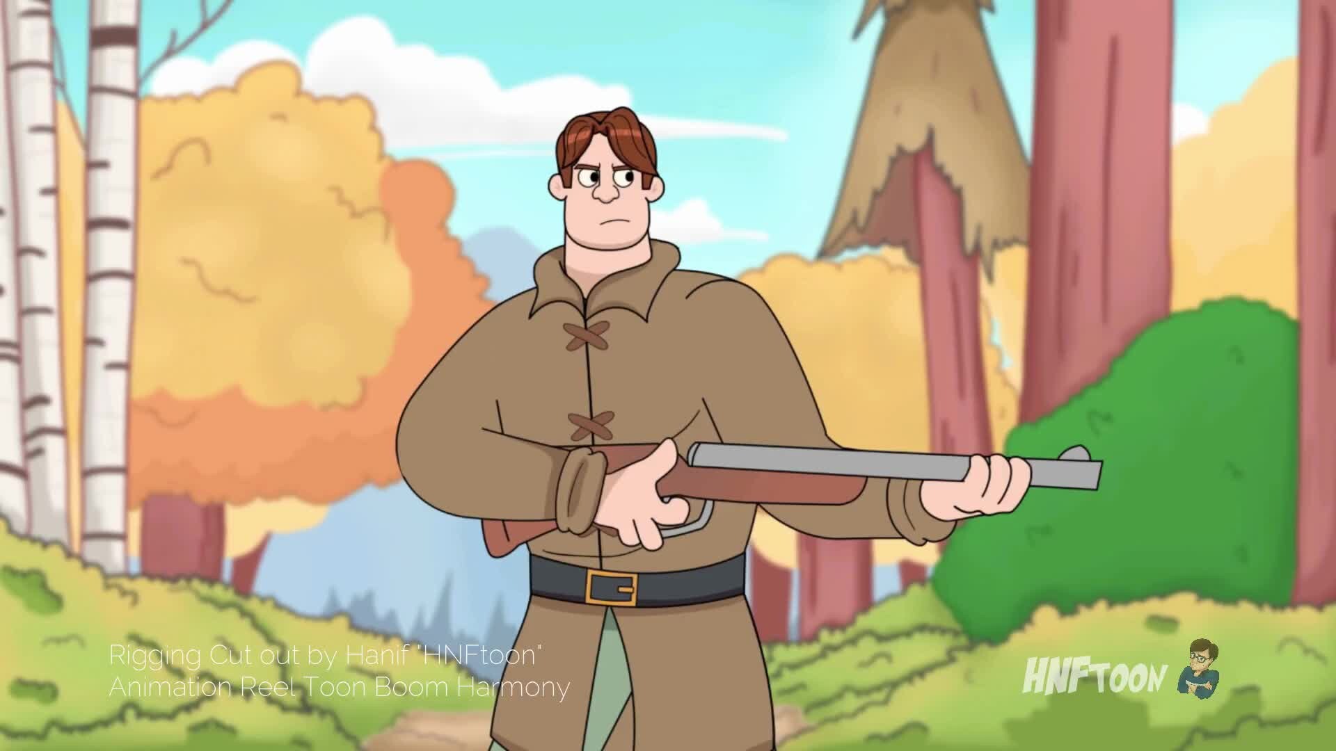 ArtStation - Animation hunter - 2D Rig Cut out by Me ⛰