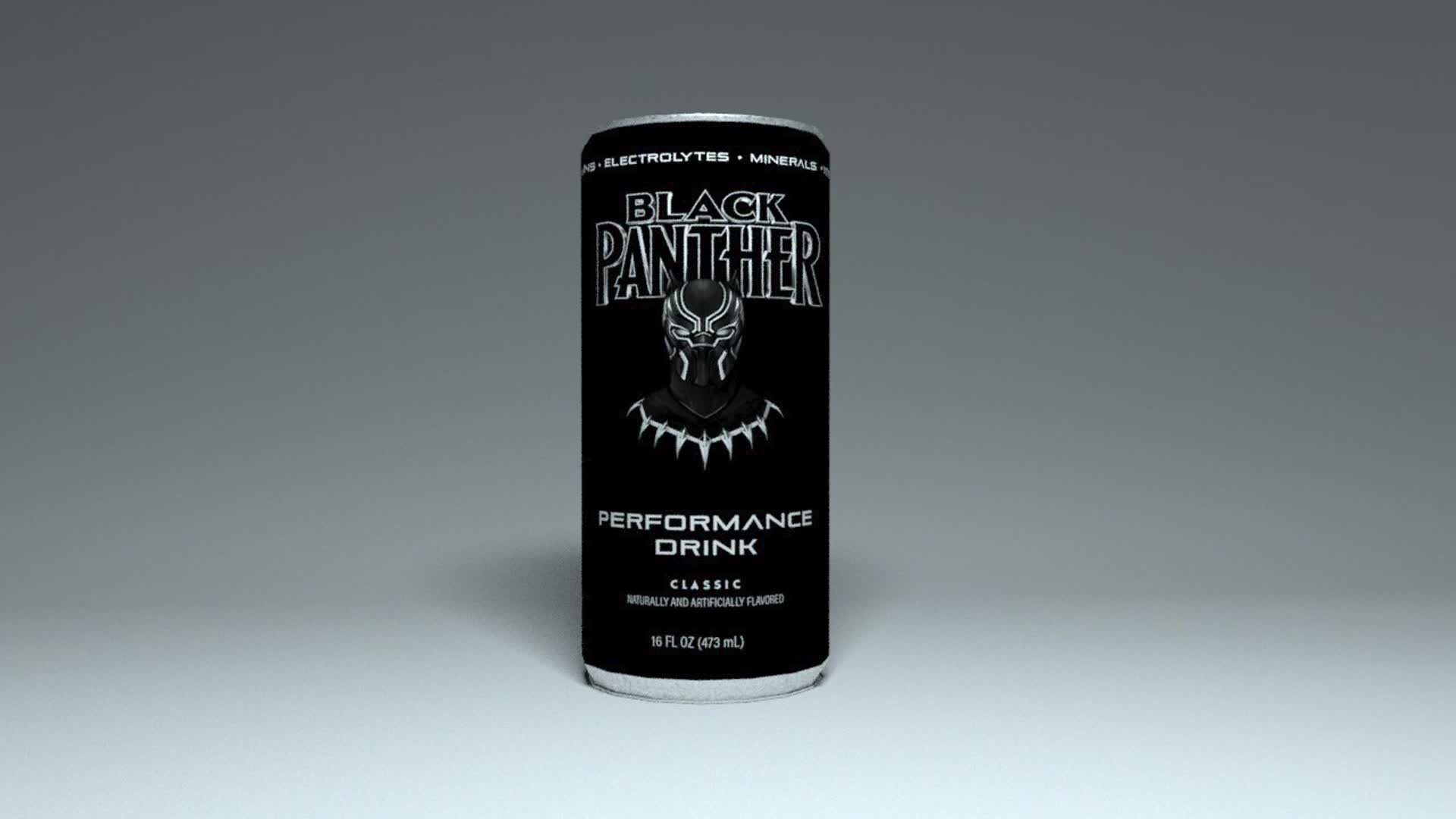 ArtStation - Black Panther Performance Drink Label Concepts