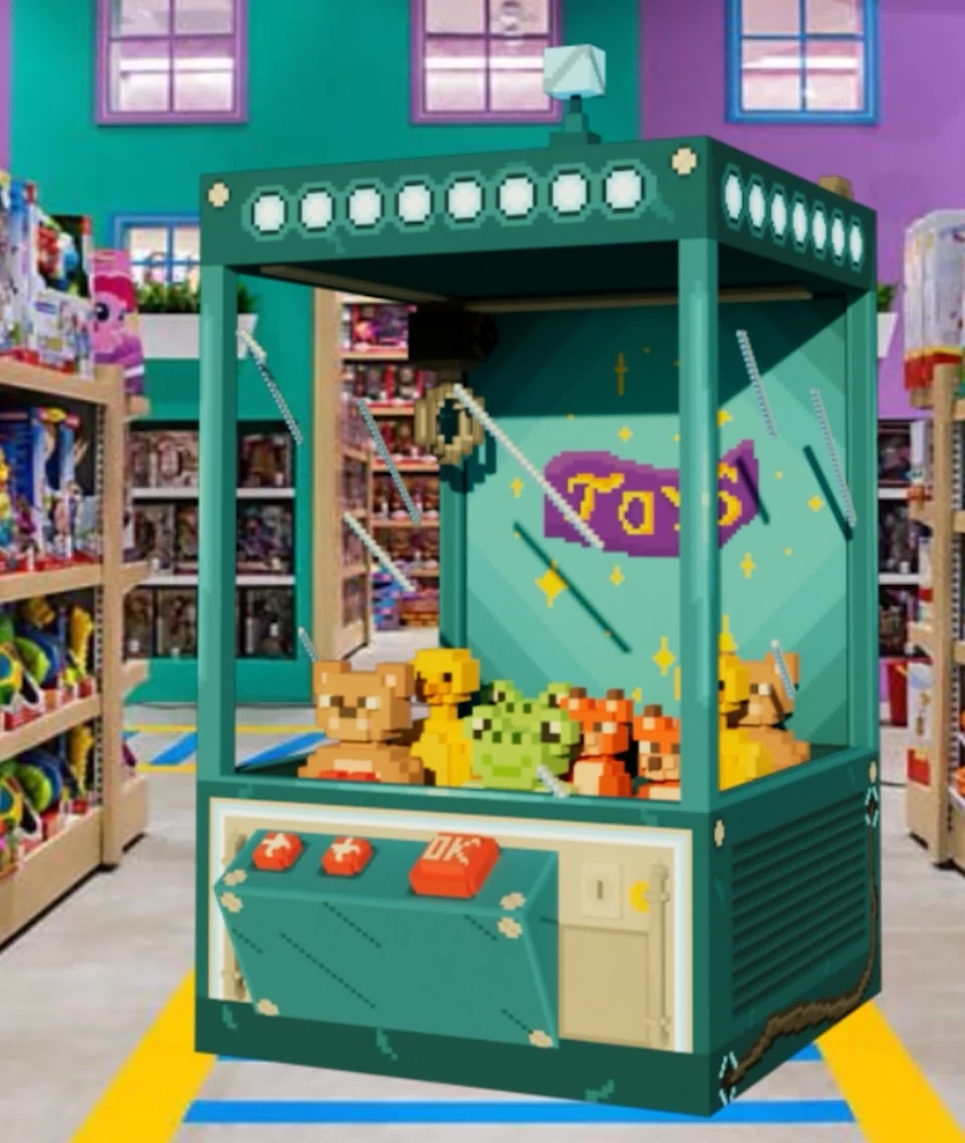 ArtStation - Toy machine with animation 3d voxel art