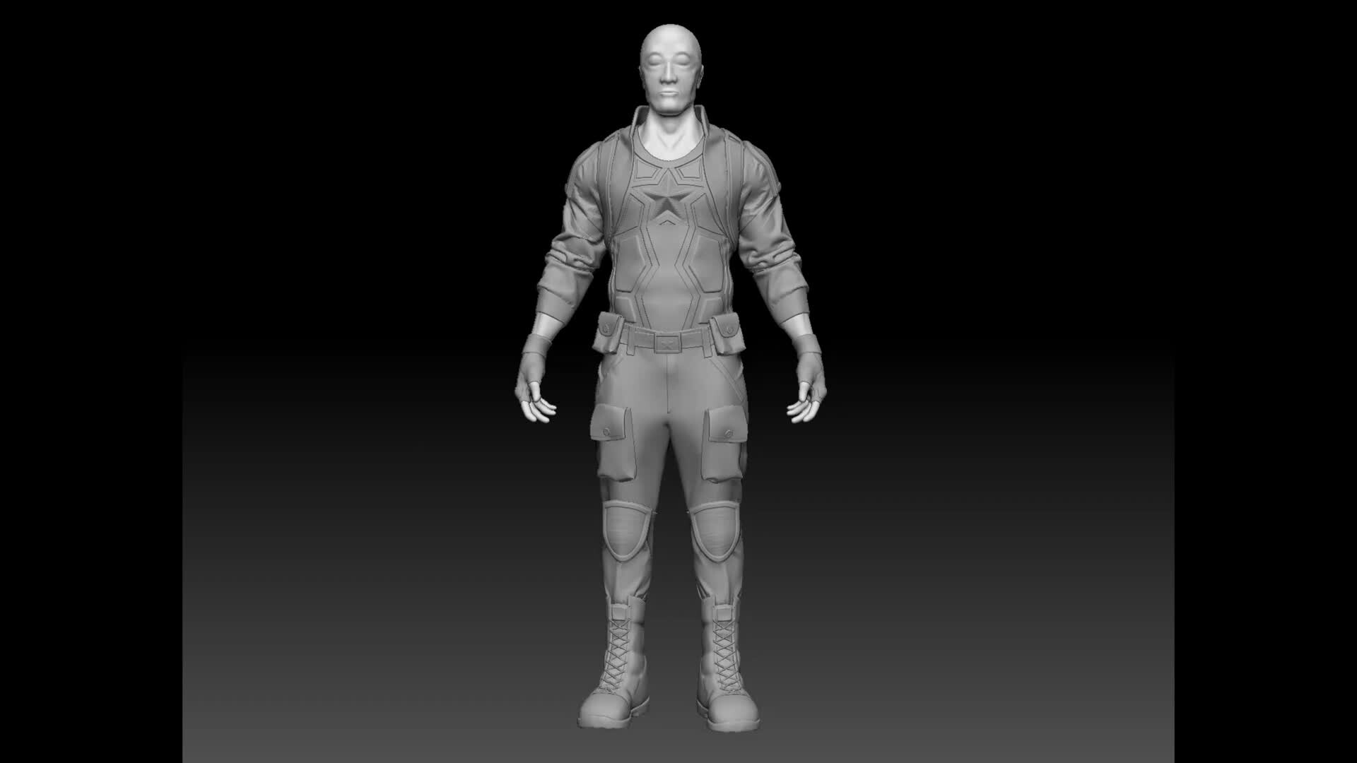 ArtStation - 3D Character Design - Captain America