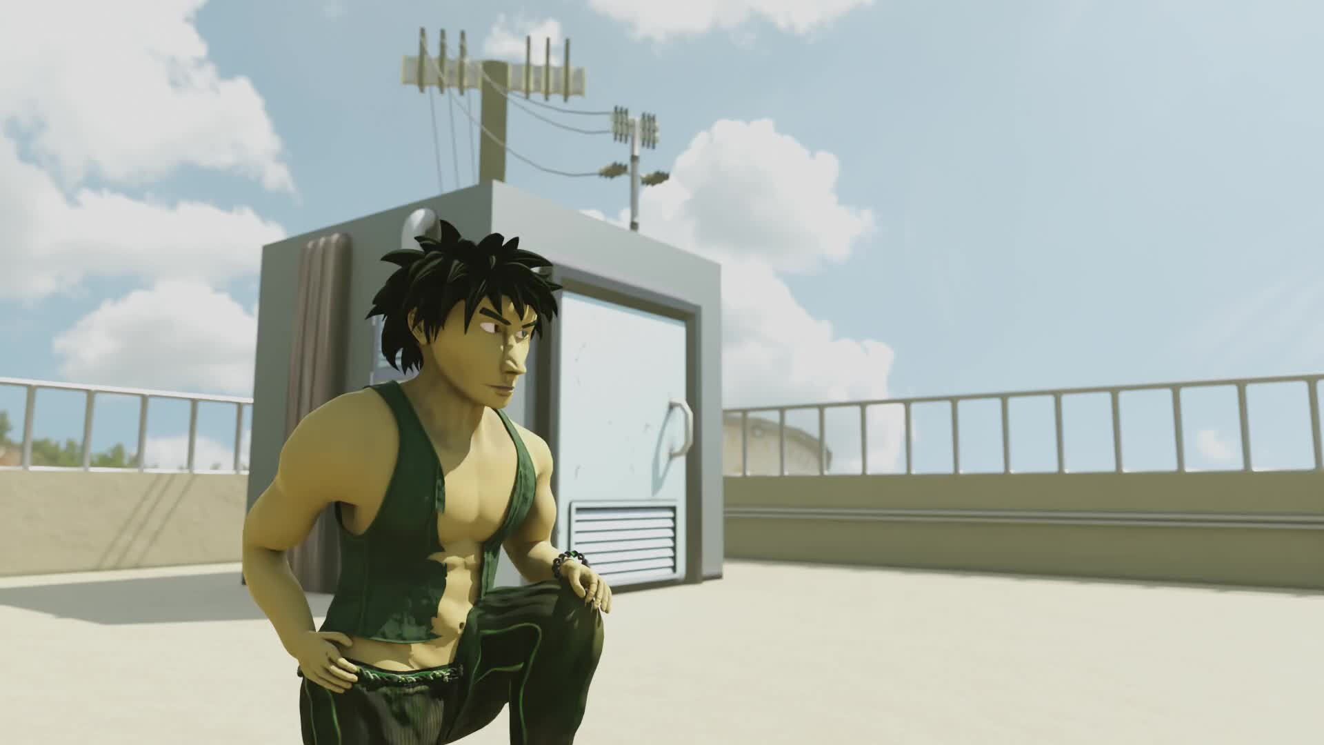 ArtStation - Rooftop Encounter