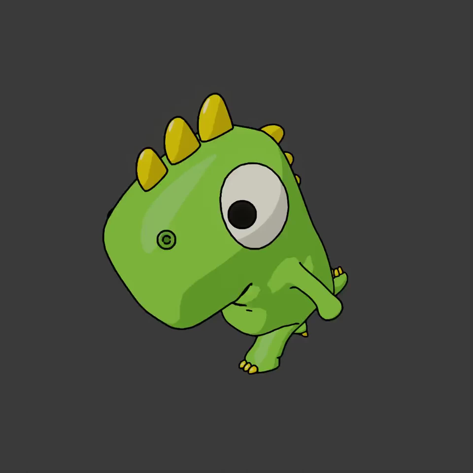 ArtStation - Cartoon Dino