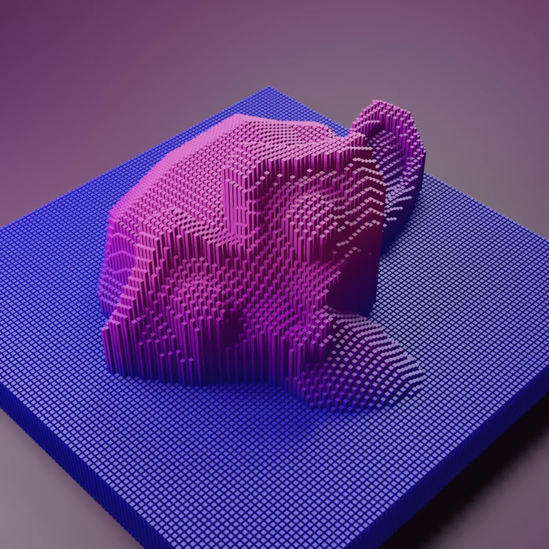 ArtStation - Raycasting + Geo nodes