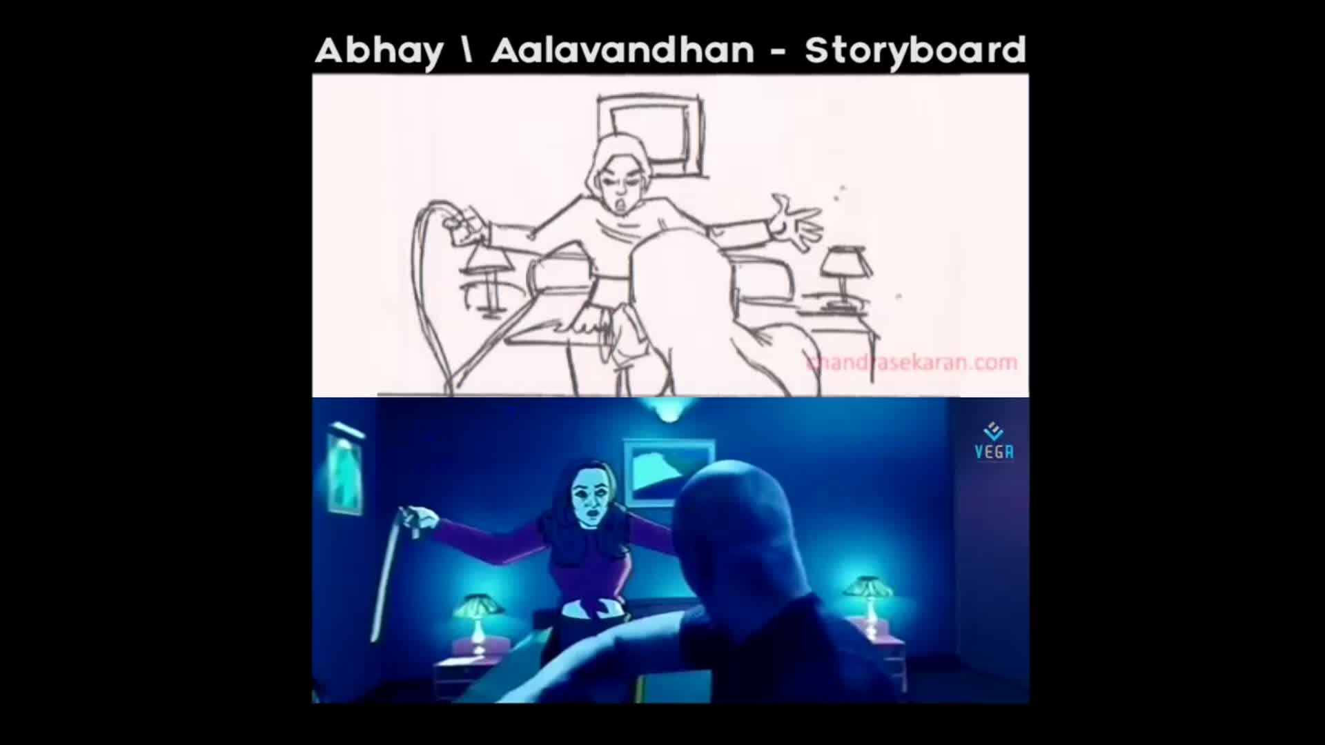 ArtStation - Aalavandan - 2D Animation sequence