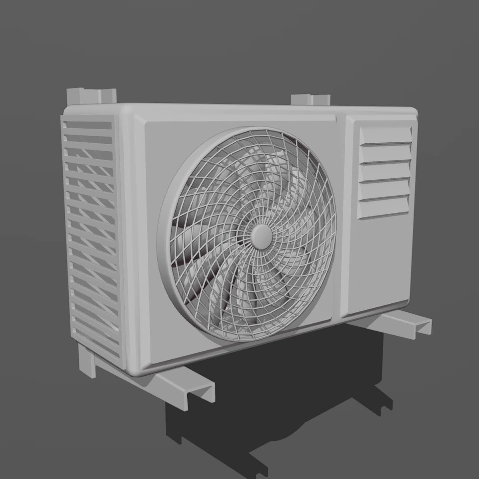 ArtStation - Air Conditioner Unit - 3D Modelling