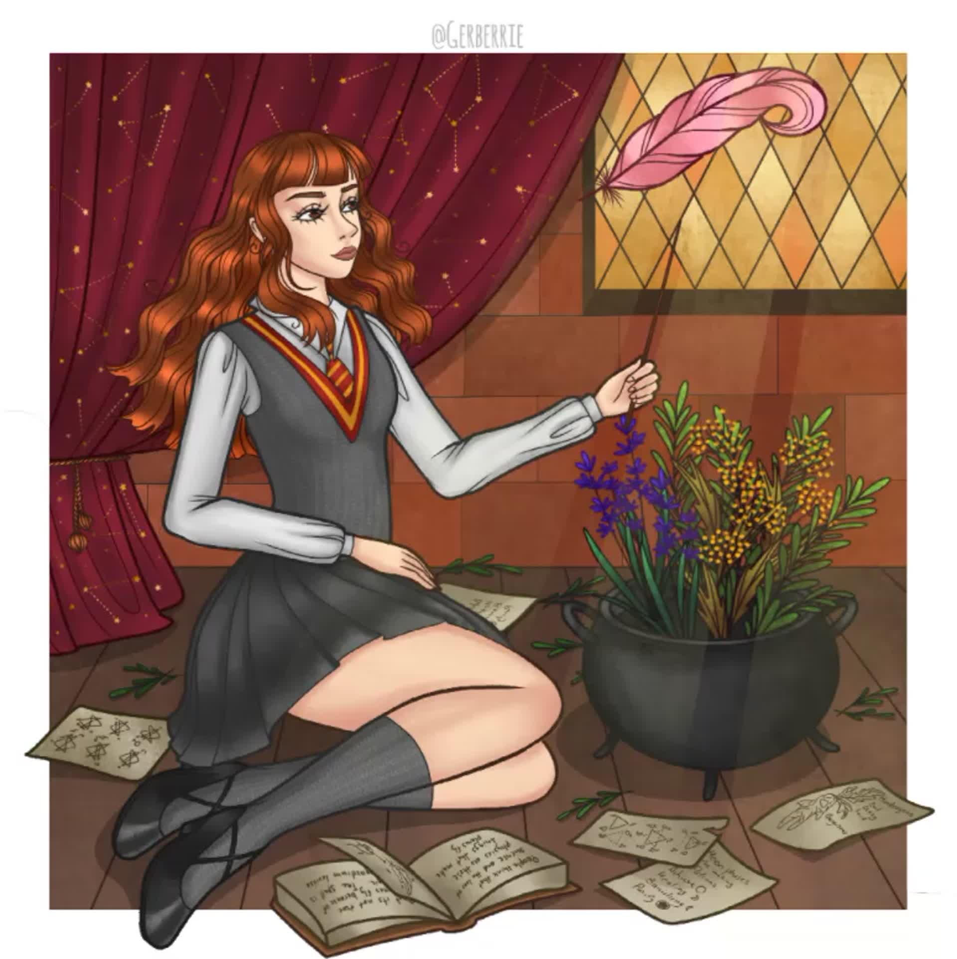 ArtStation - Animation: Hermione fanart