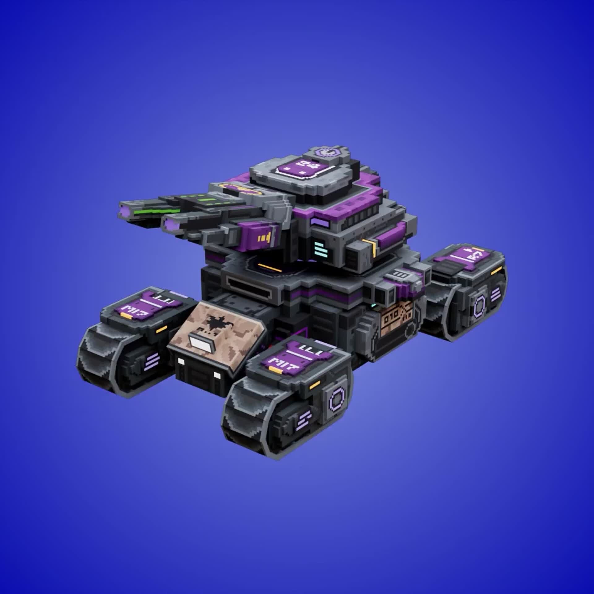 ArtStation - Space Tank Voxel