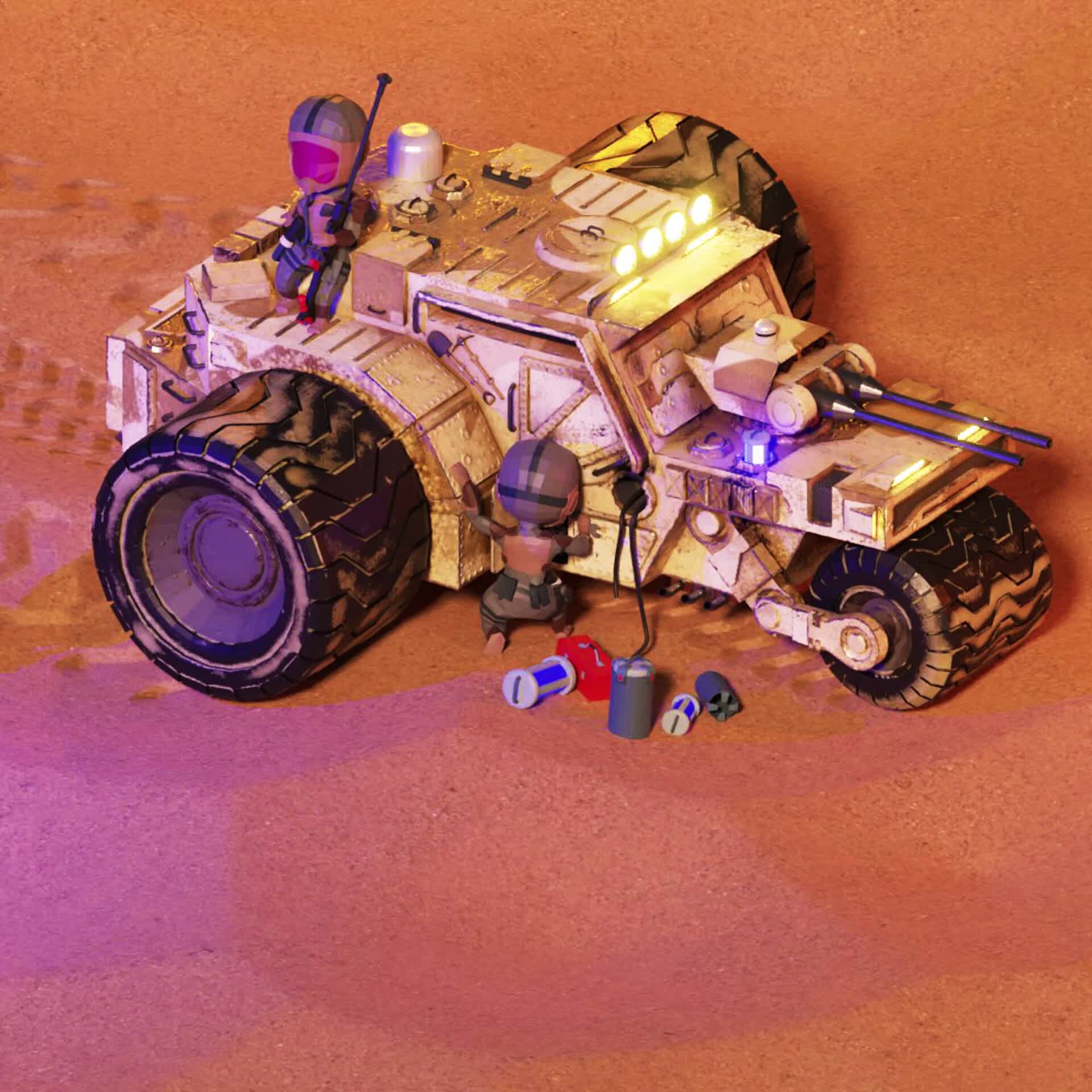 ArtStation - DUNE 2, a small Trike animation