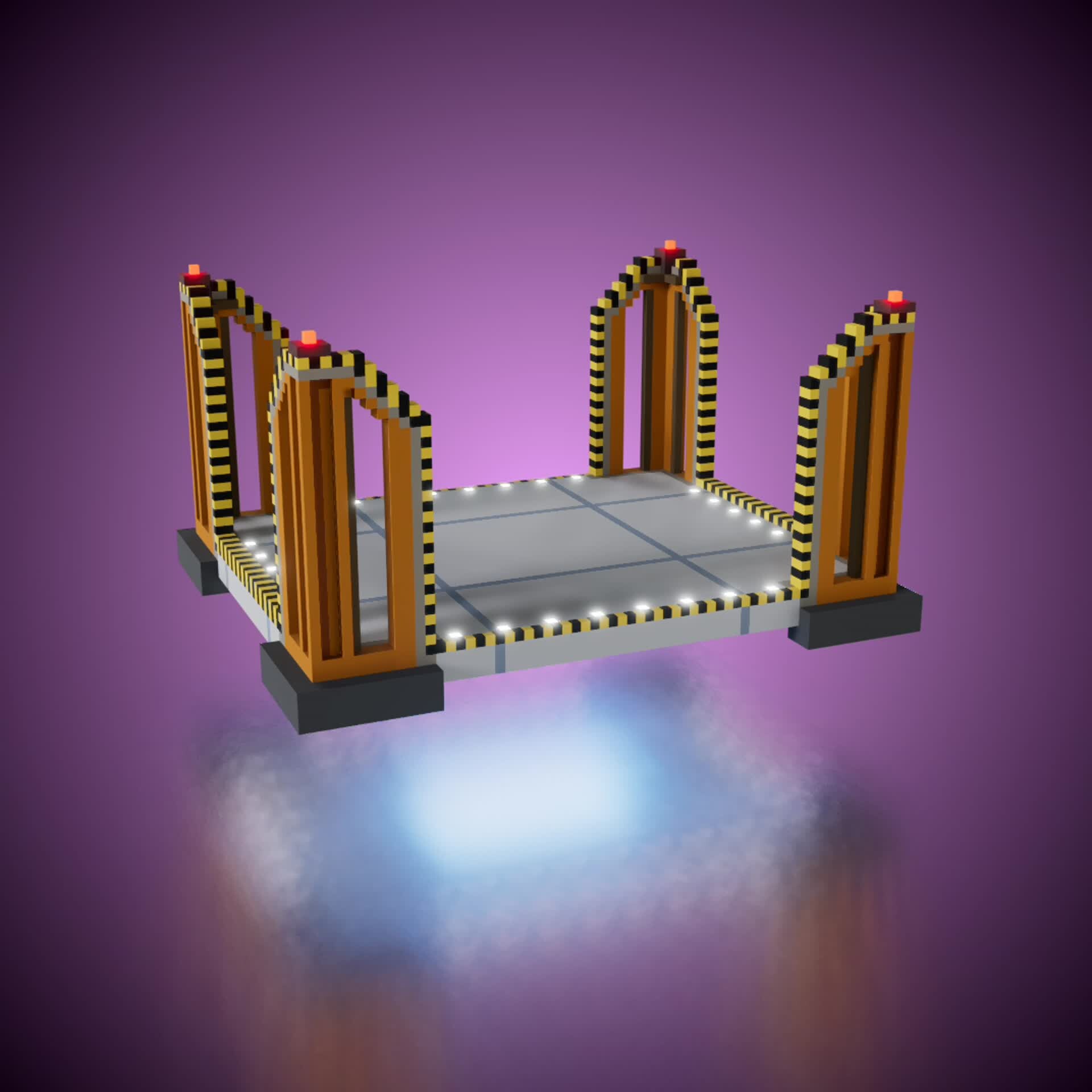 ArtStation - Floating Voxel Platform