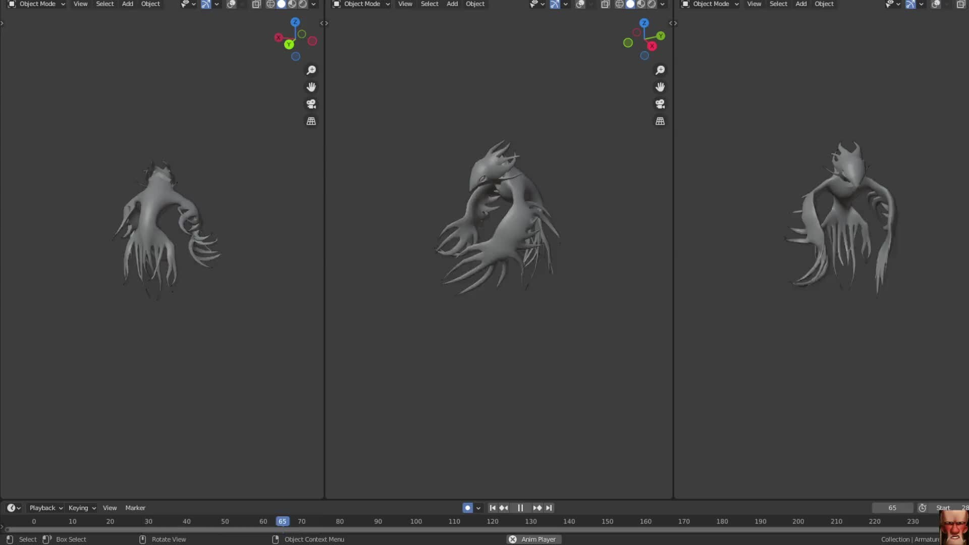 ArtStation - Animation by me model from my workmate