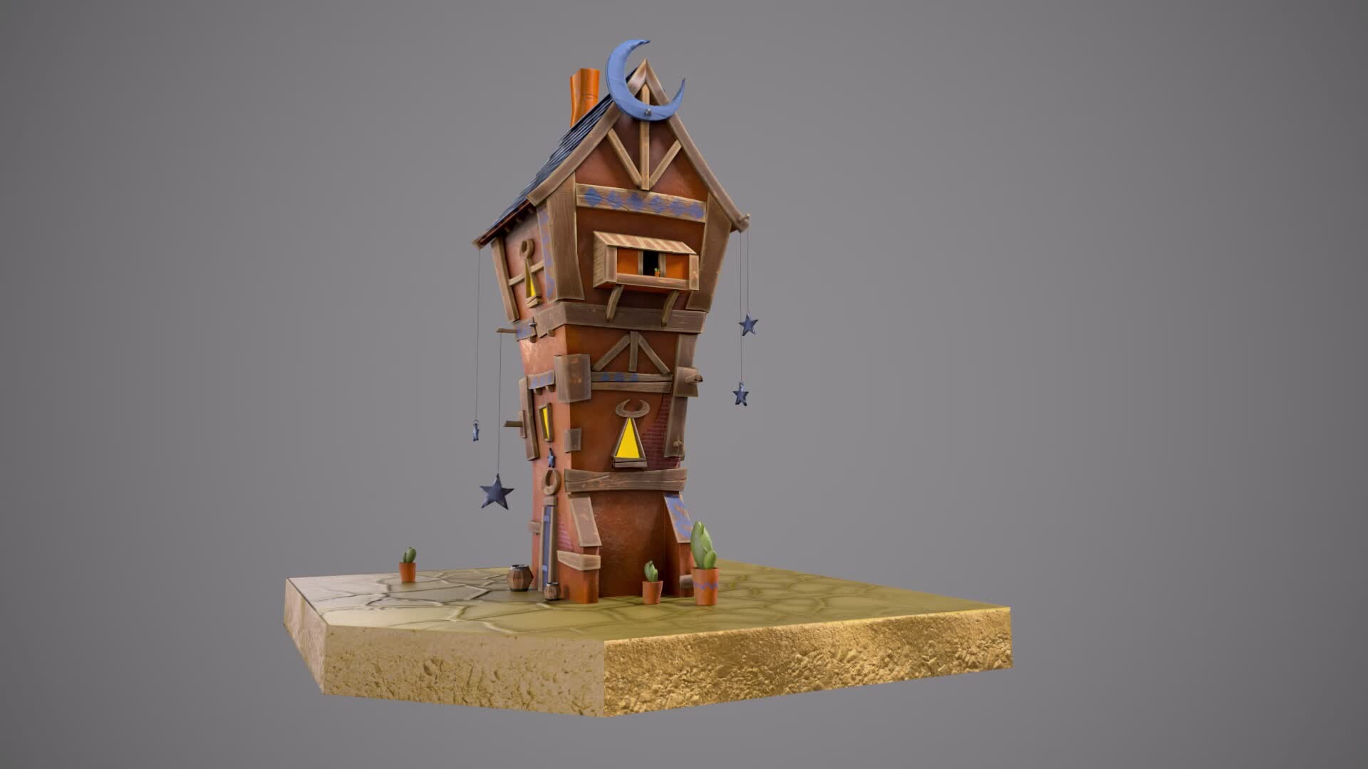 ArtStation - Moon House 3d model