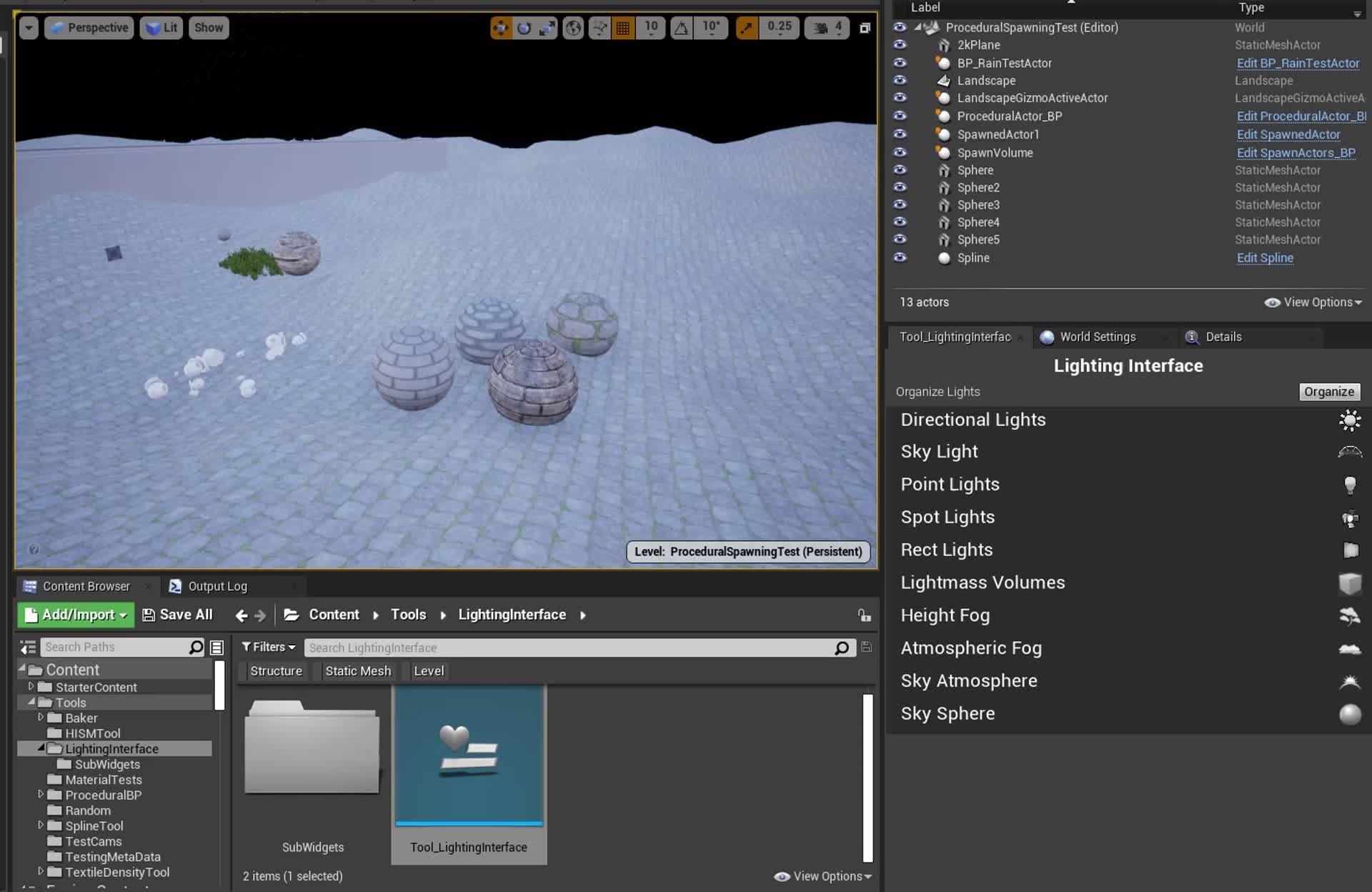 ArtStation - UE4 Blueprint Tool - Lighting Interface