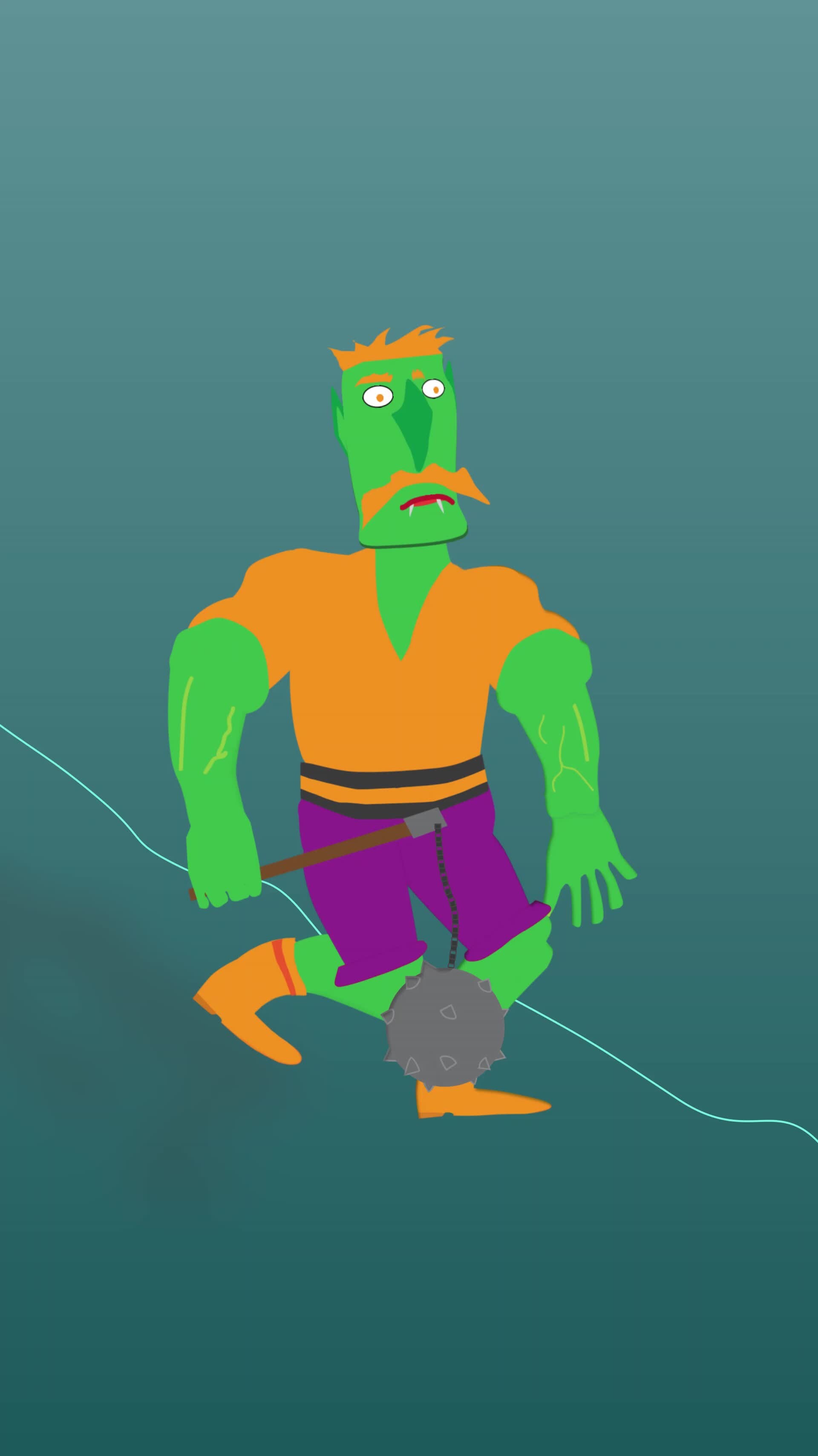 ArtStation - Ogre Climb Down Animation Sprite