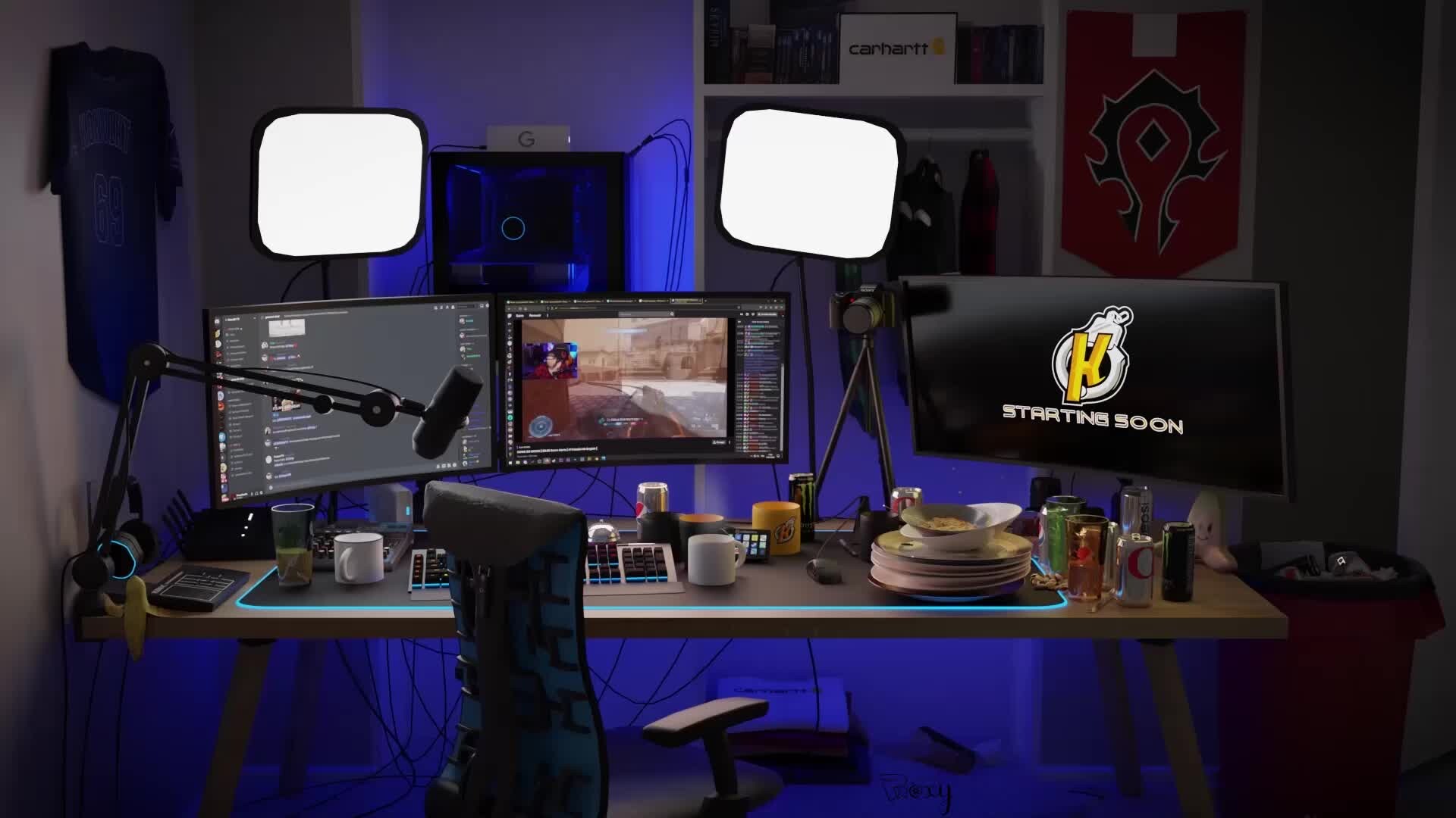 ArtStation - Streamer Gaming Setup | Fiverr #3 | KonviktTV