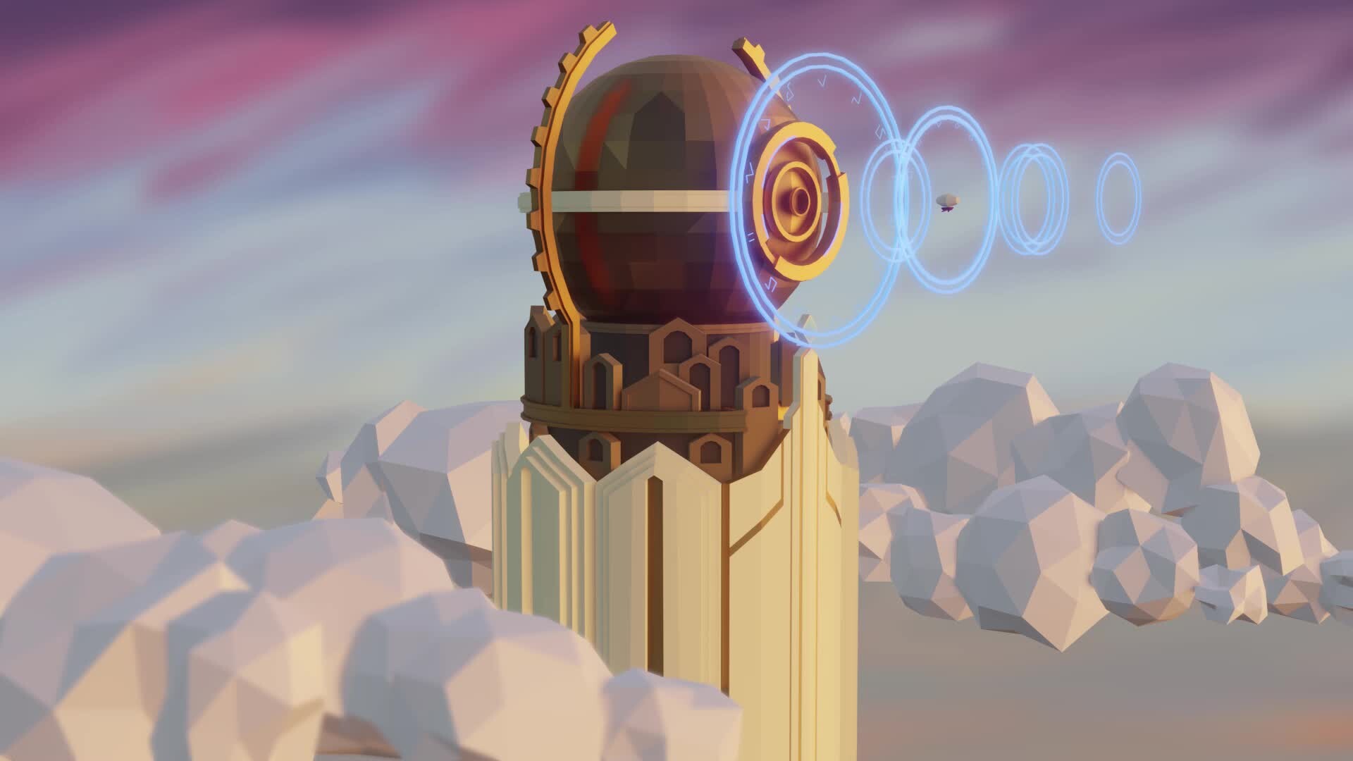 ArtStation - Arcane Hexgate Low-poly Illustration