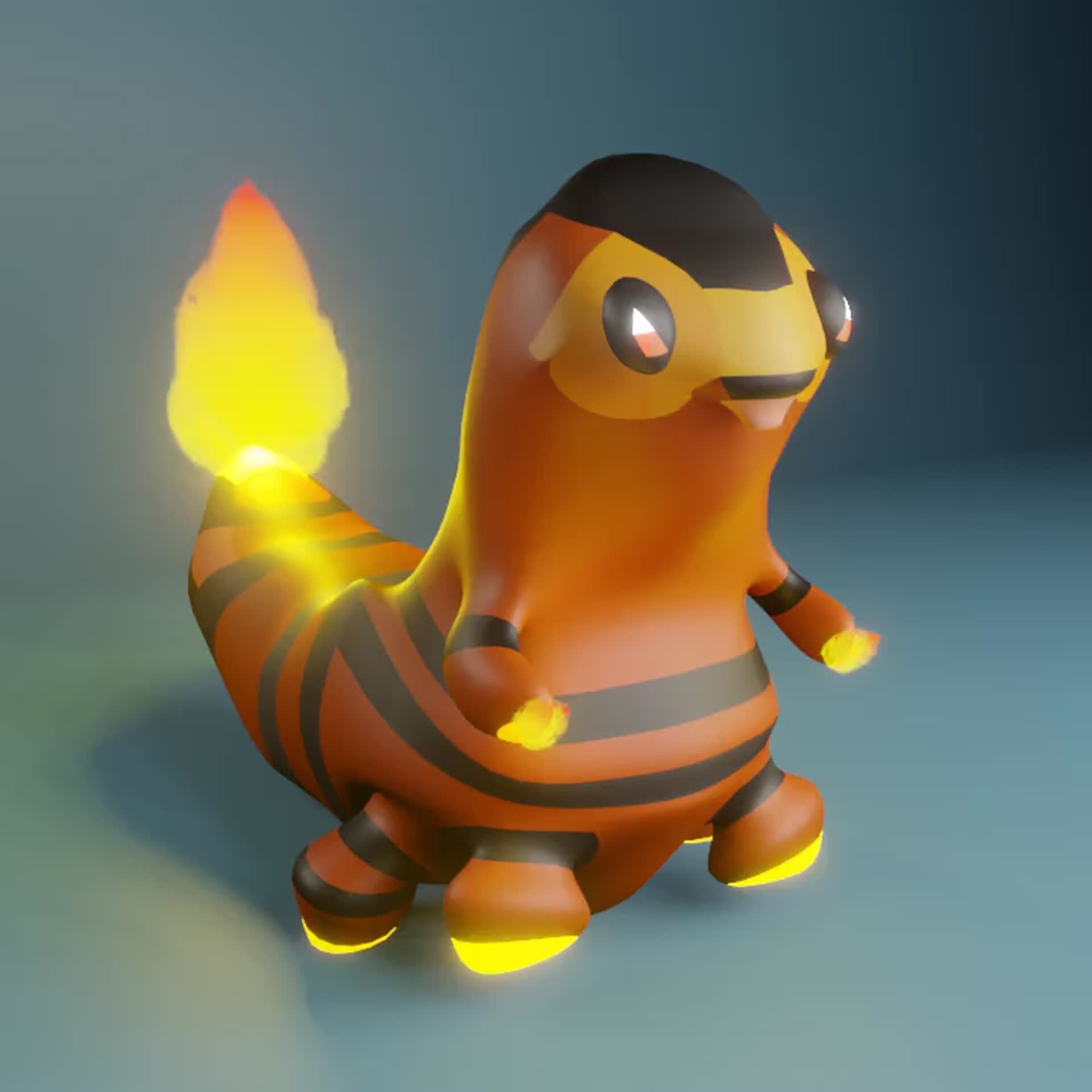ArtStation - Pixl Pets - Fan Art - Fire Pet 3