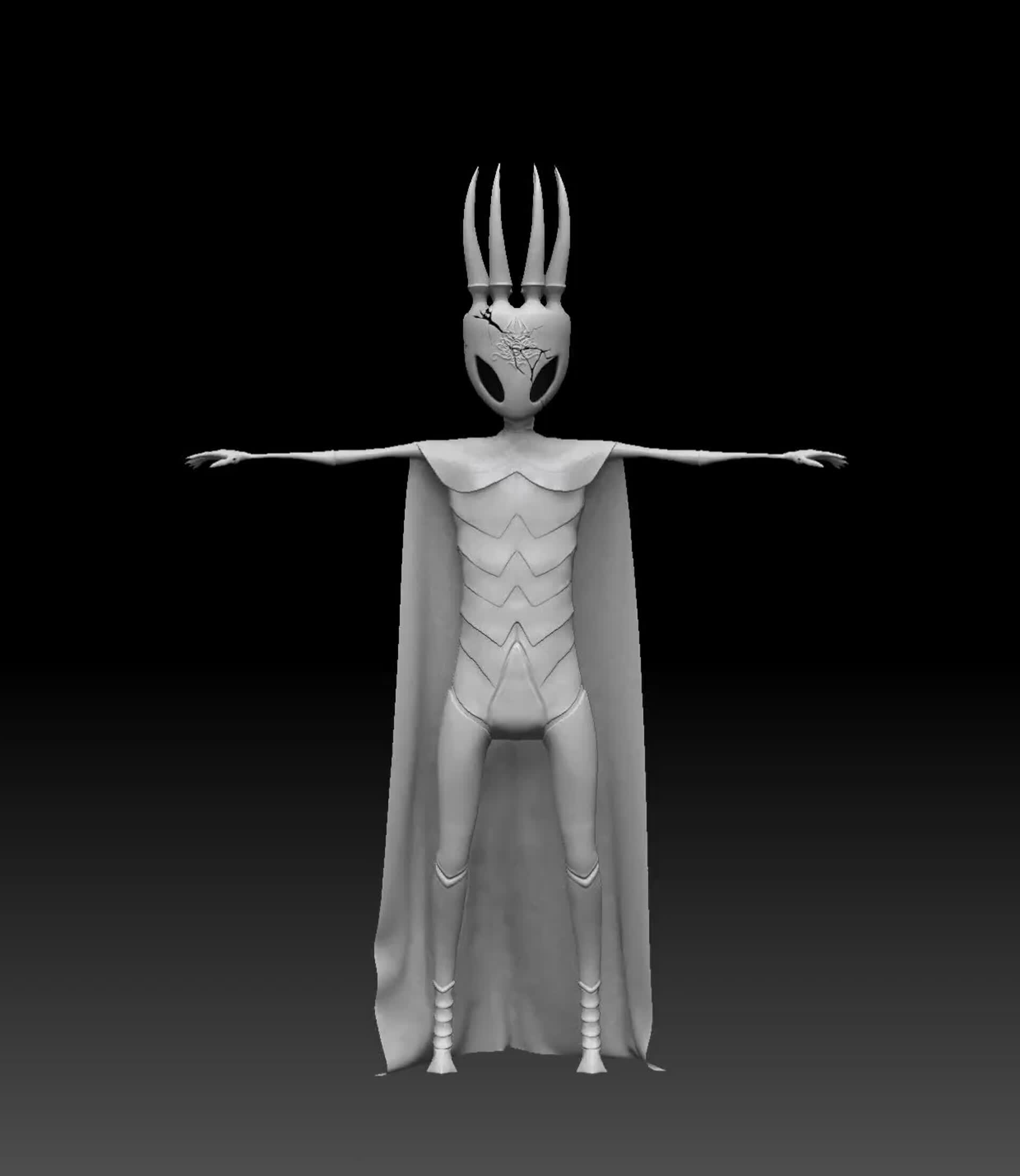 ArtStation - Hollow Knight Pale King 3D Model humanoid replica