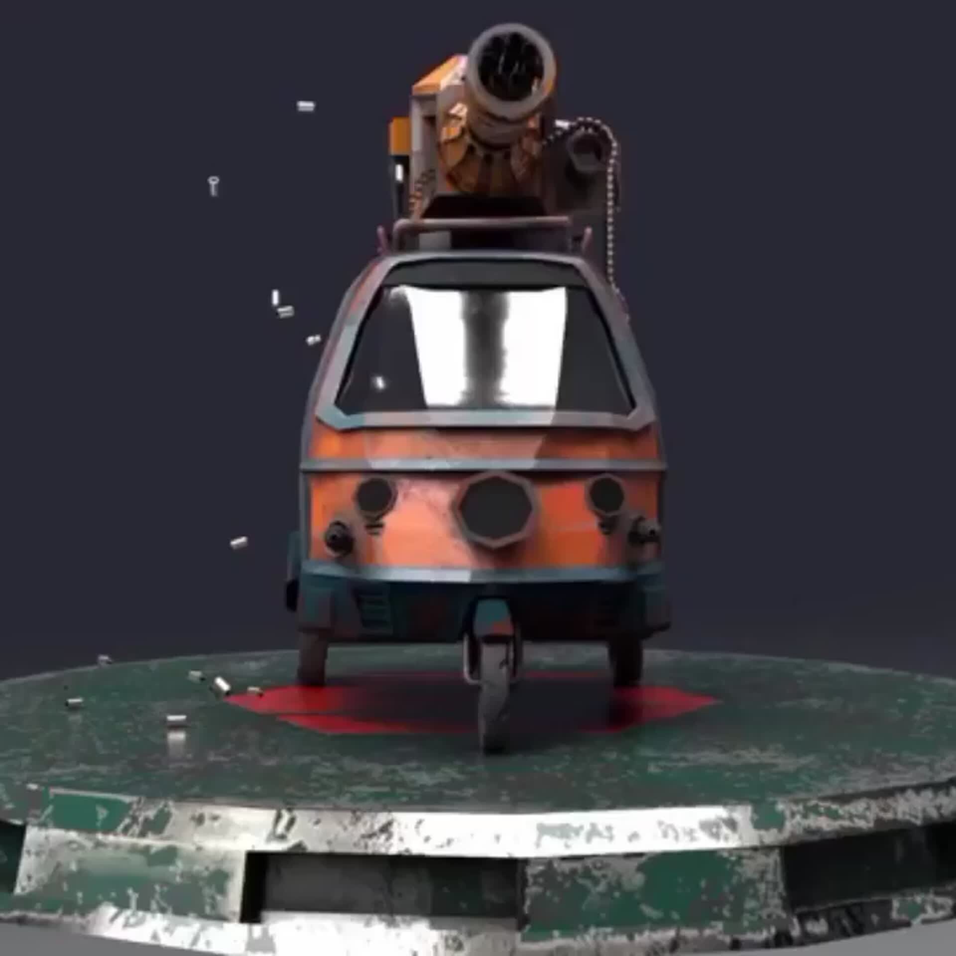 ArtStation - Armed tricycle ( AUTO RICKSHAW )