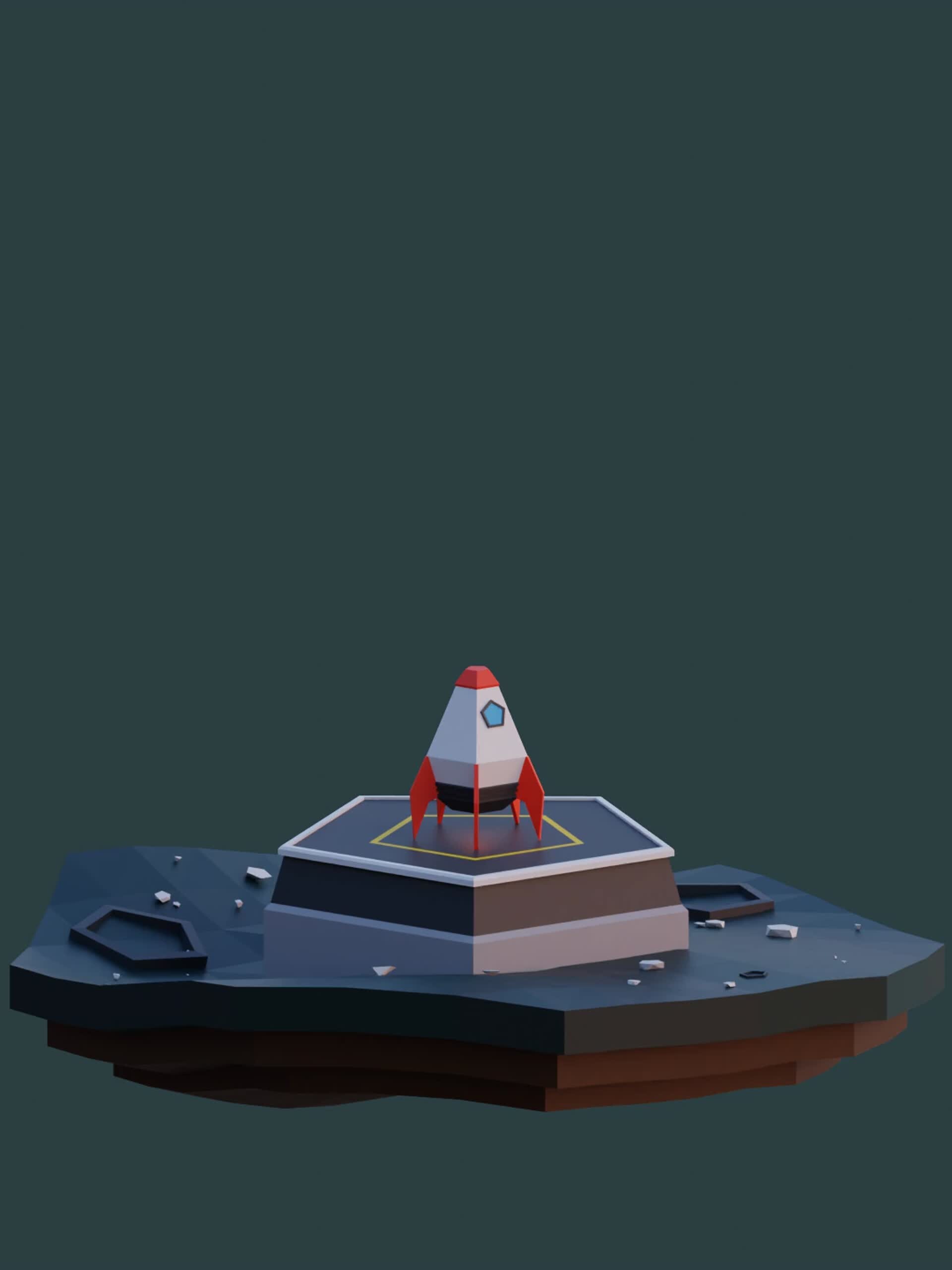 ArtStation - Low-poly Rocket