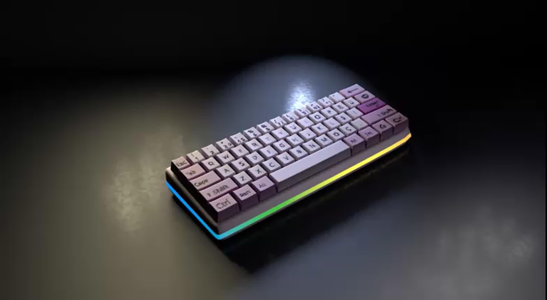 ArtStation - RGB Keyboard Low Poly