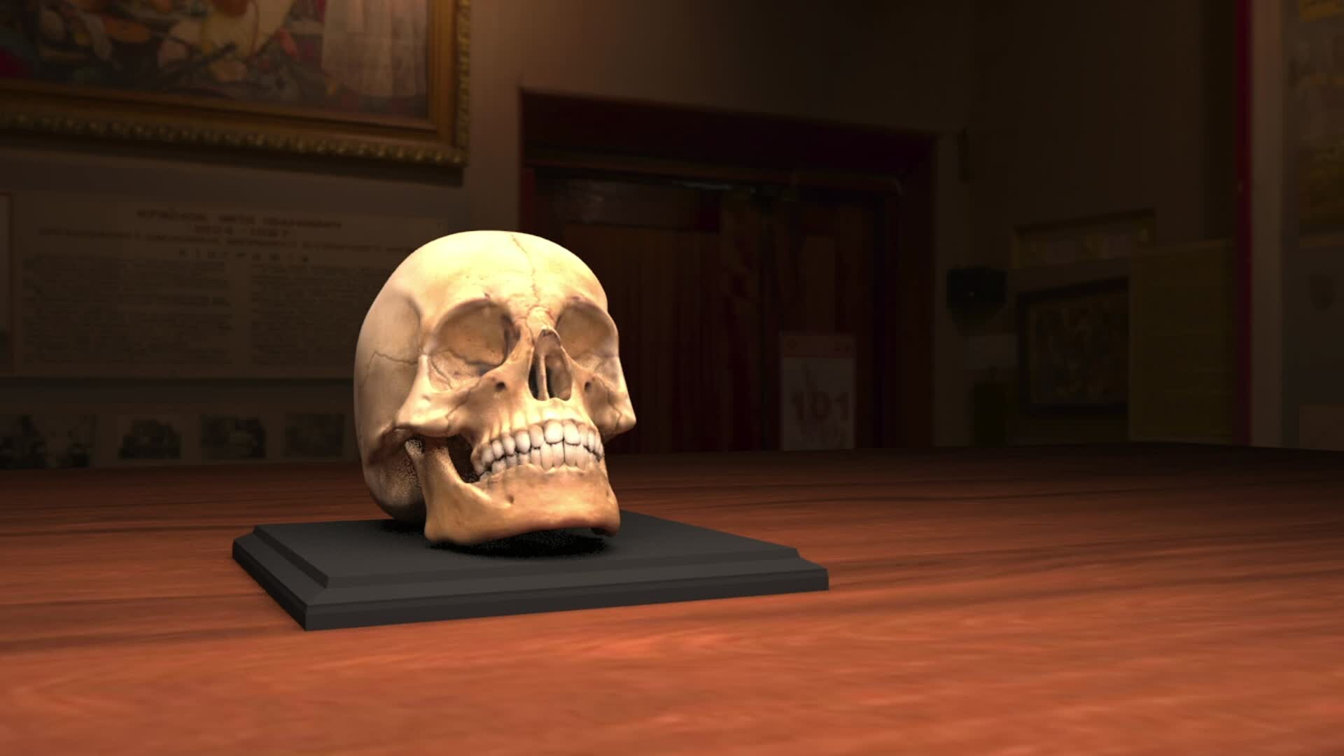 ArtStation - Skull Disintegration Effect Simulation