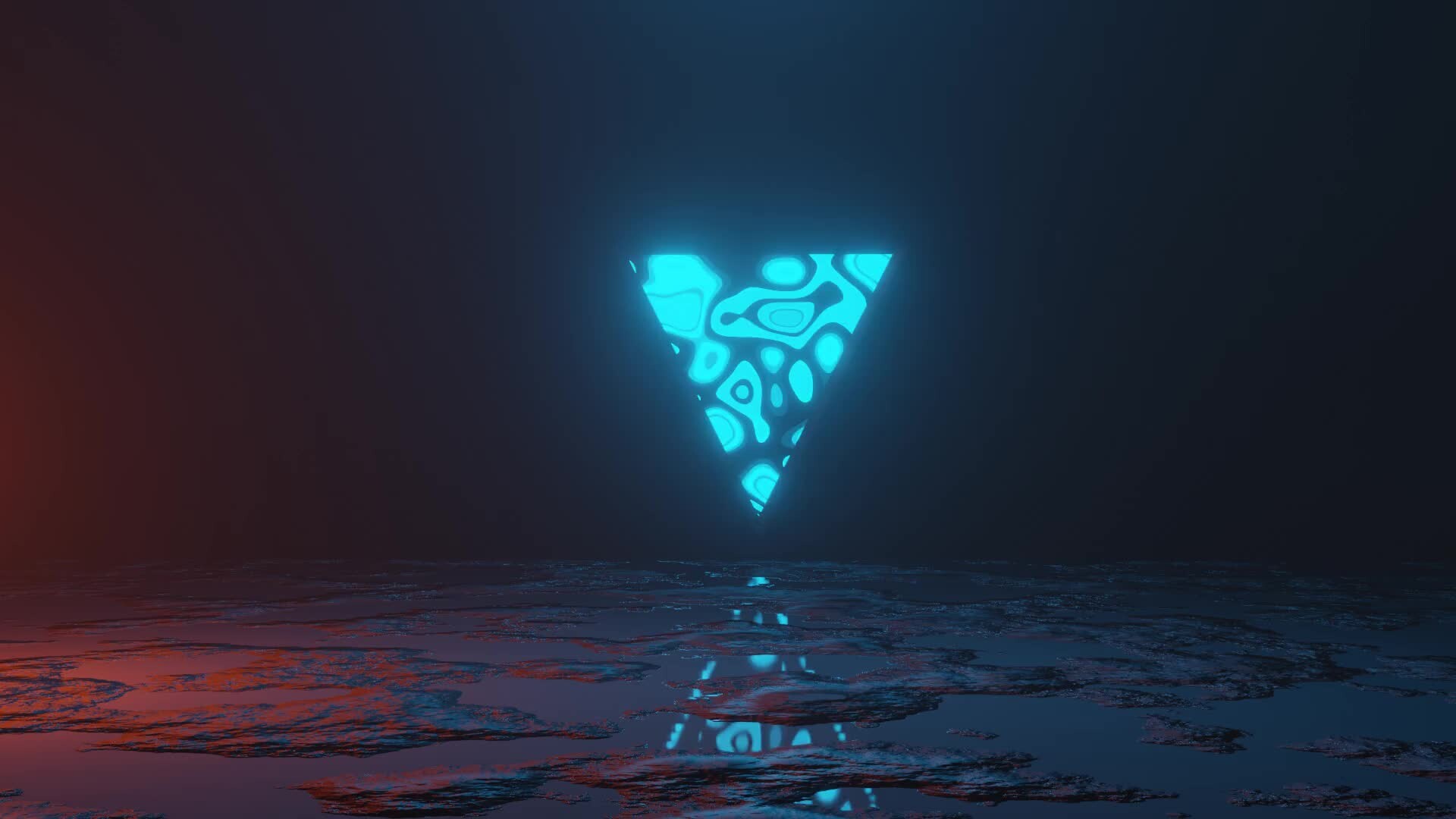 ArtStation - Glowing Reverse Pyramid