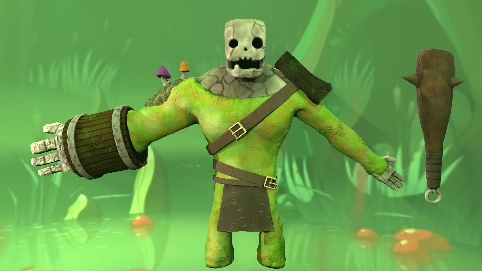 ArtStation - Character design: Swamp Golem.