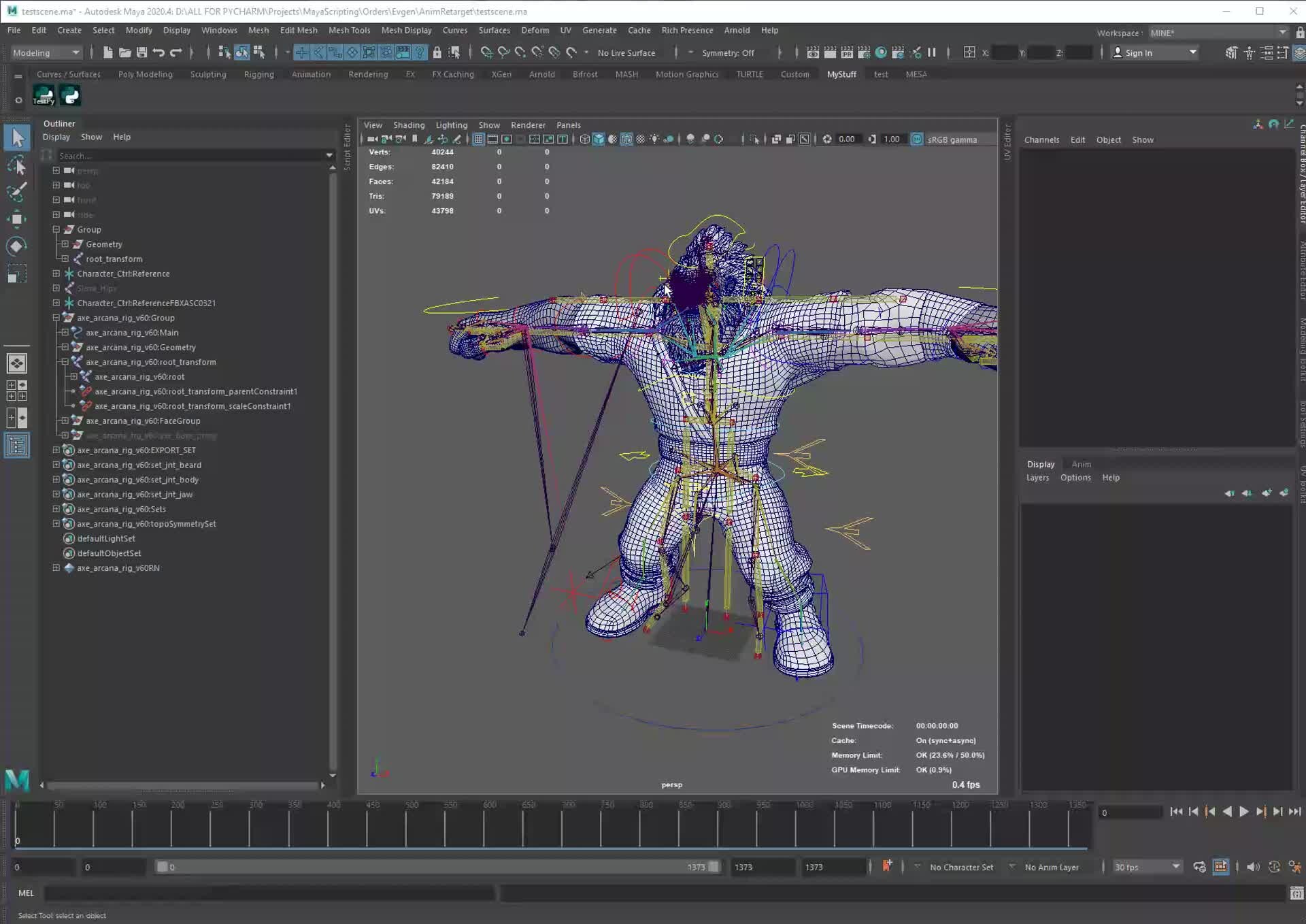ArtStation - Pipeline Script - Animation Retarget with help of Constraints.