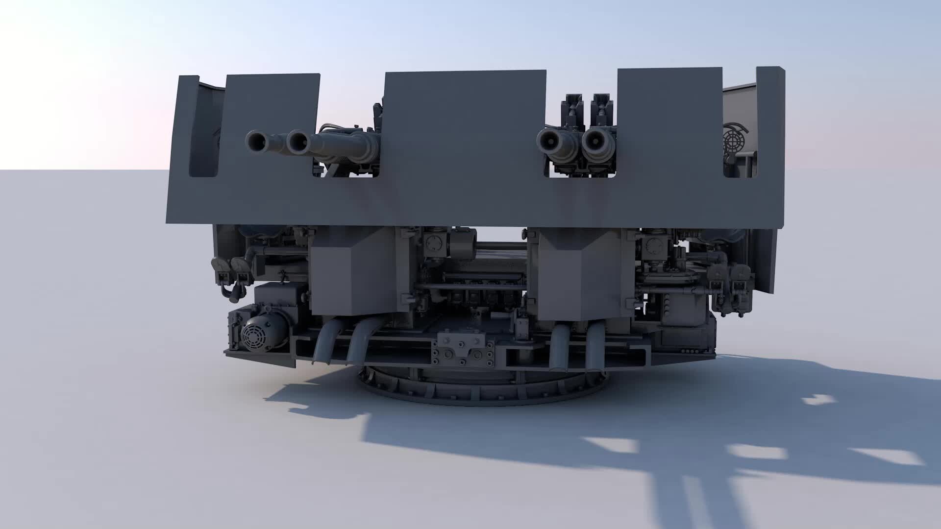 ArtStation - 40mm Bofors Quad M1 in Mk3
