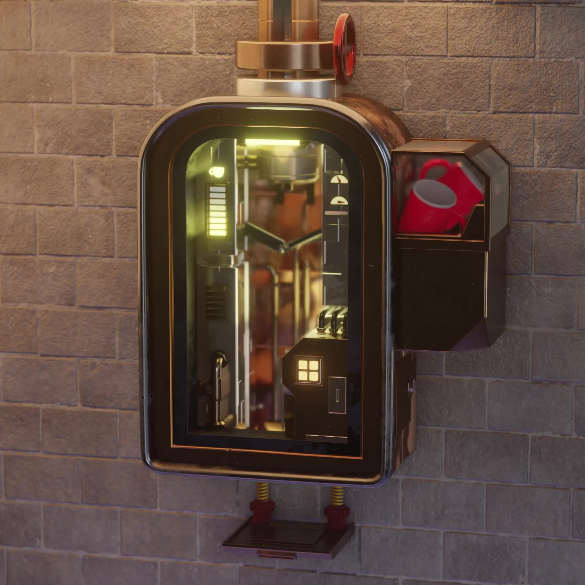 ArtStation - Steampunk vending machine