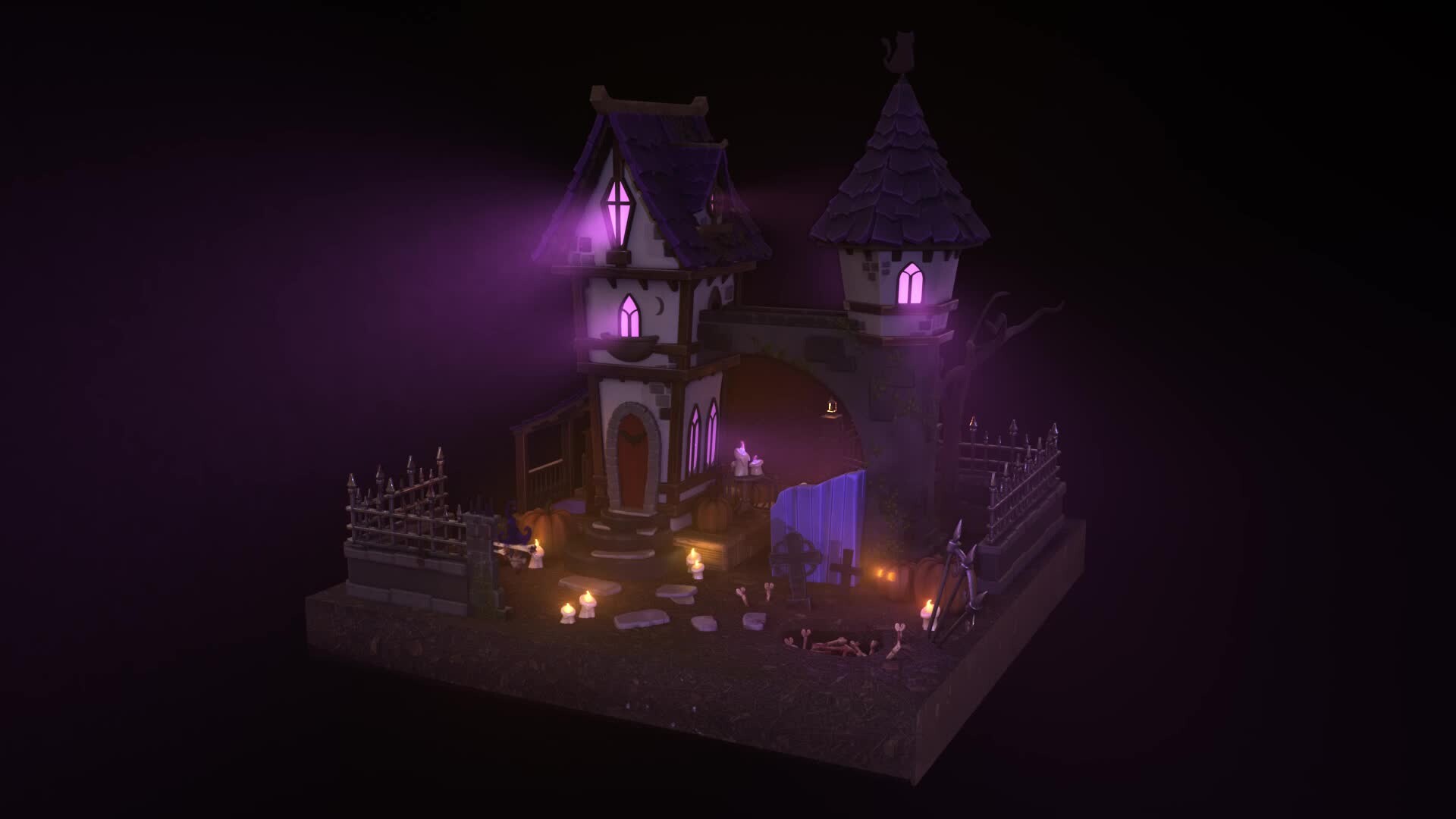 ArtStation - The Witch Manor / Diorama