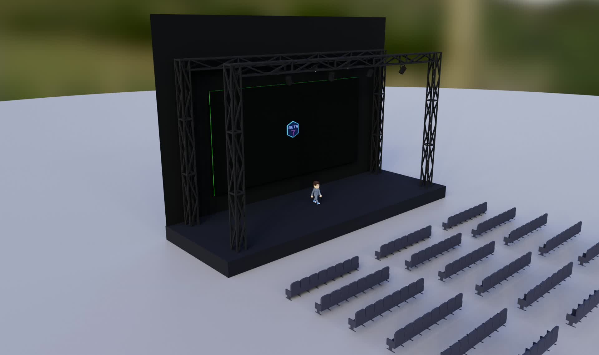 ArtStation - Stage for performances and presentations VoxEdit