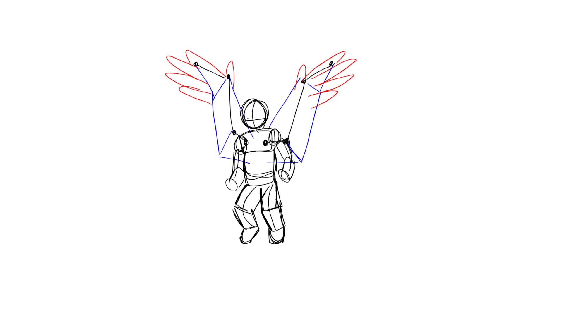 ArtStation - Flying Idle Animation