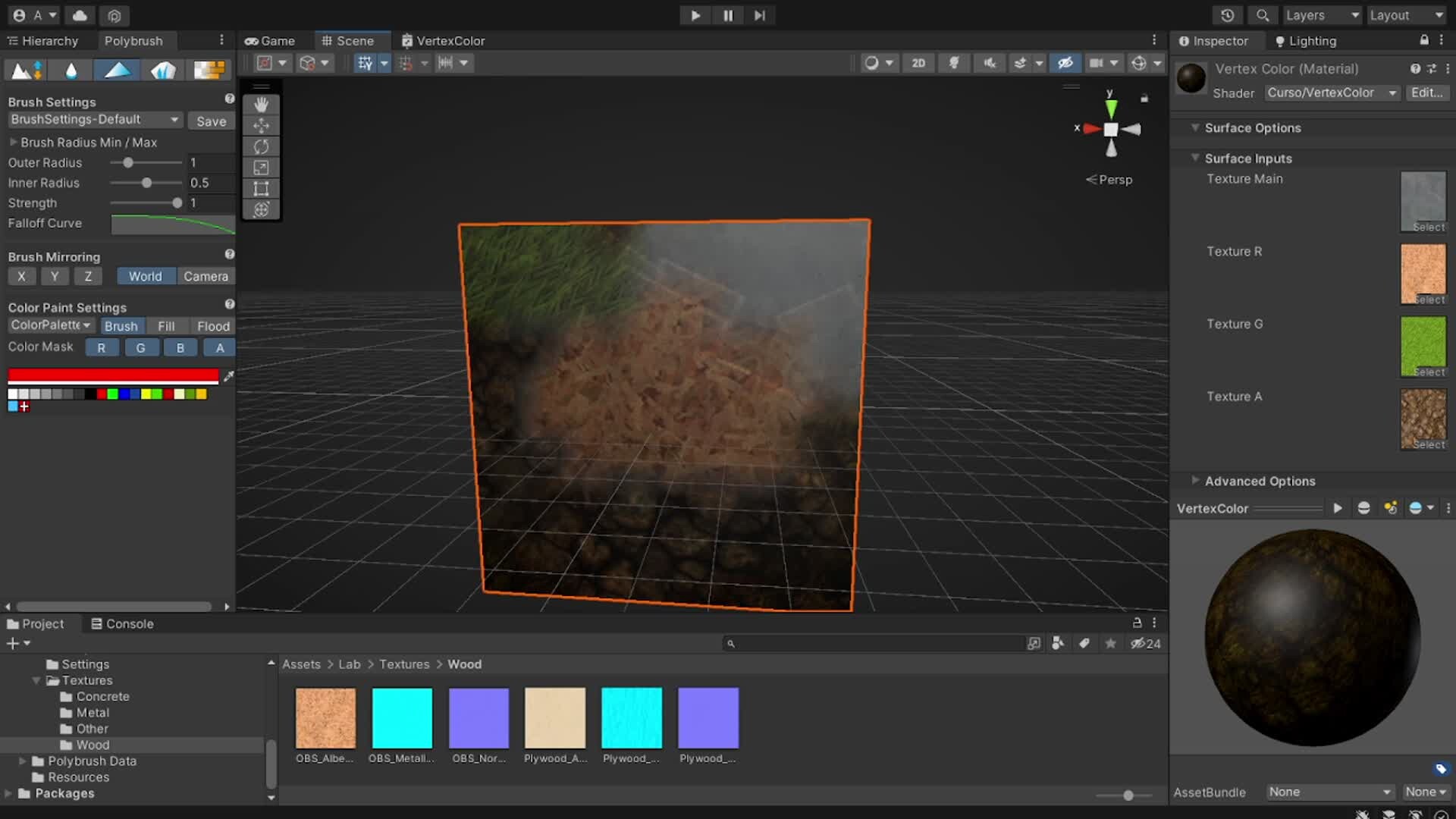 ArtStation - Texture paint with vertex color - Course