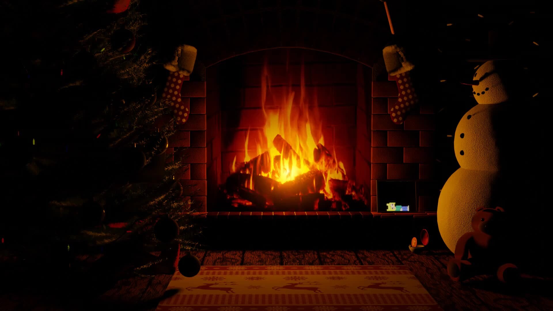 ArtStation - Christmas background for streaming.
