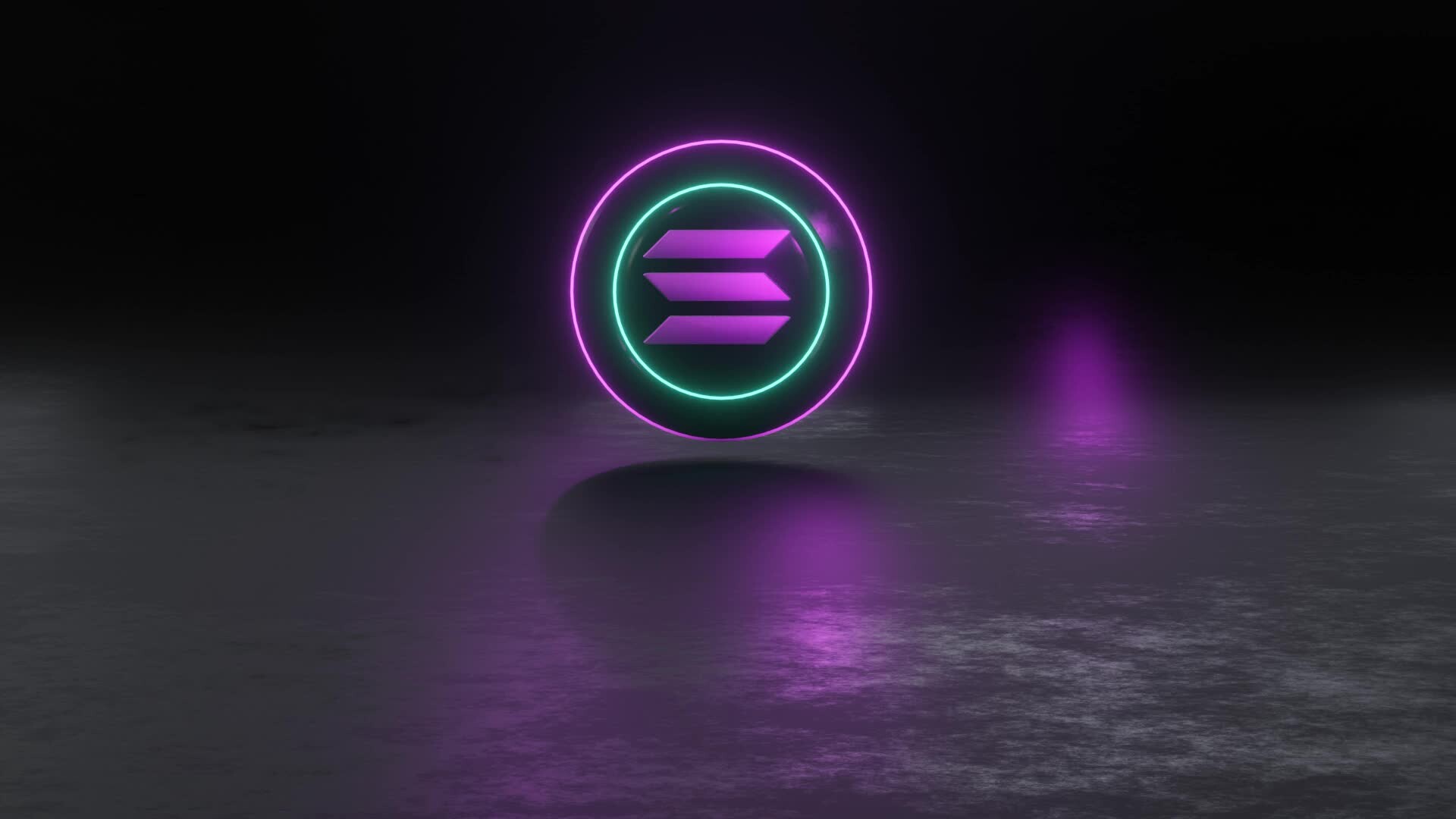 ArtStation - Solana Coin modeled and rendered with Blender.