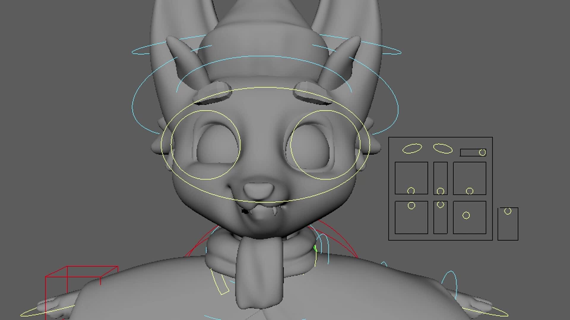 ArtStation - Facial Rig - Fox Character
